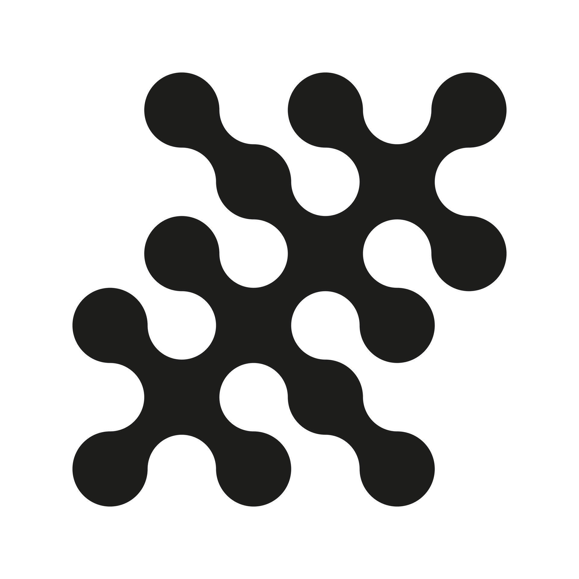 Metaball Logo Dots Connected Icon Minimalist Integration Symbol Circles Pattern Transition