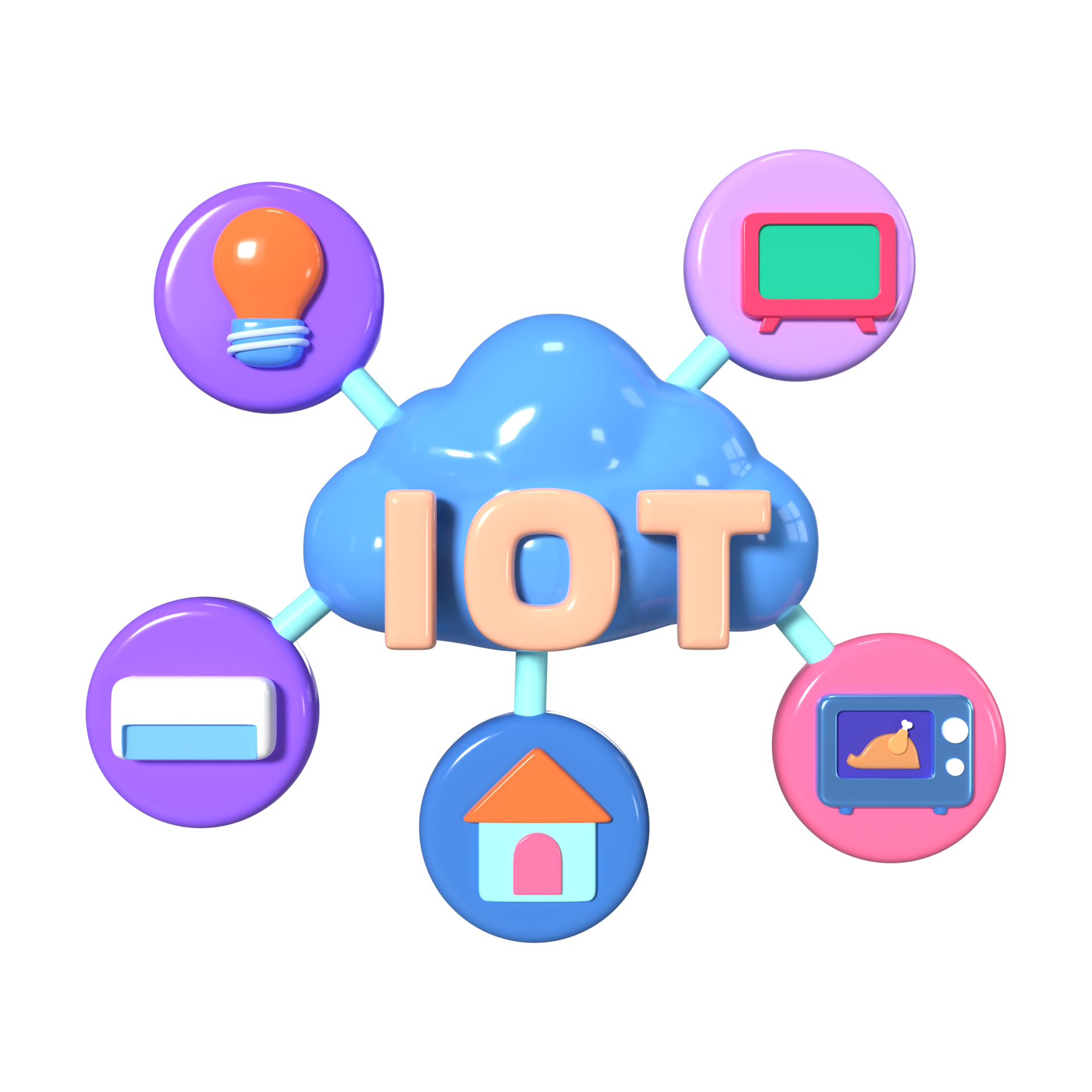 IOT 3D Illustration Icon 40247975 PNG IOT 3D Illustration Icon 40247975 PNG