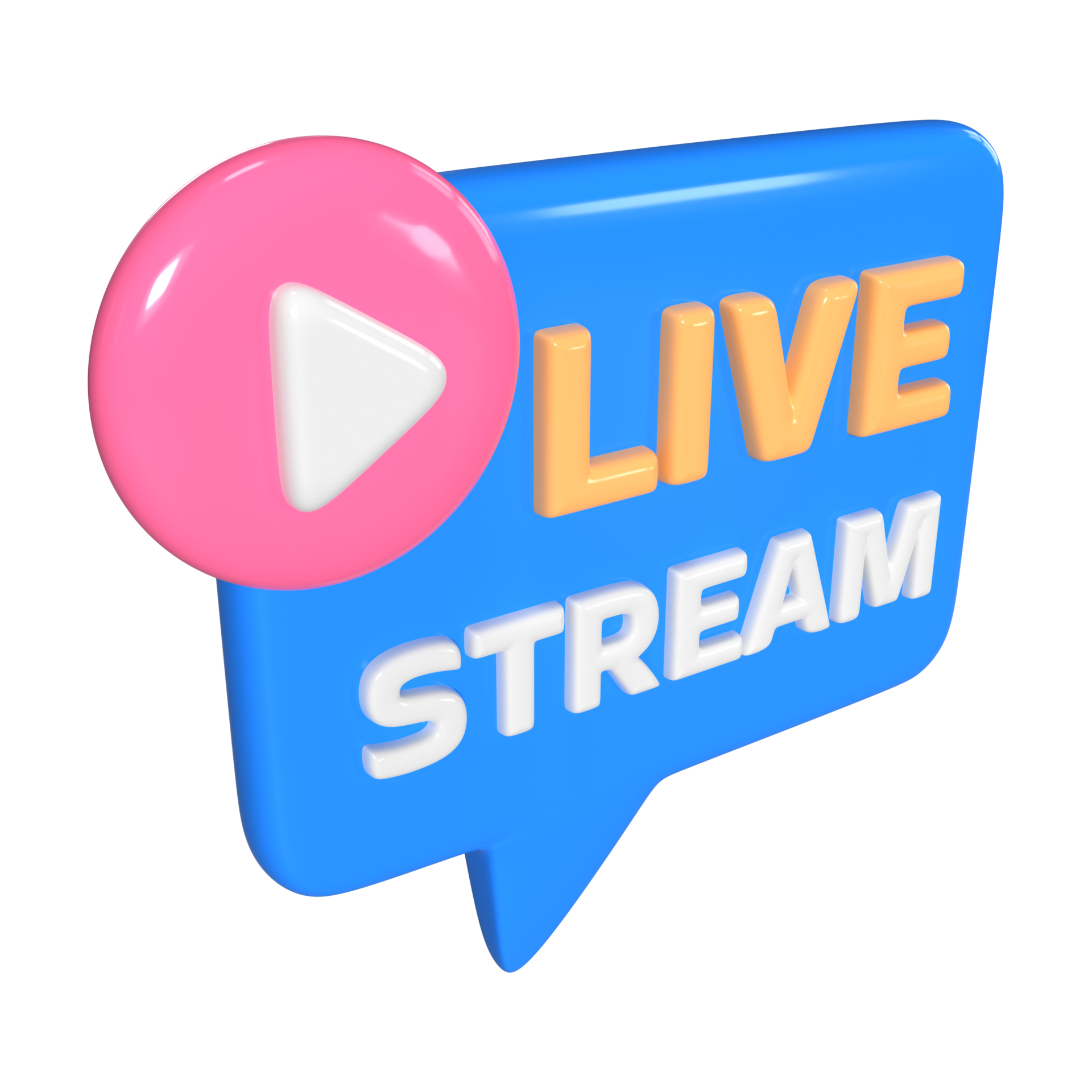 Live Streaming 3D Illustration Icon 40248036 PNG Live Streaming 3D Illustration Icon 40248036 PNG