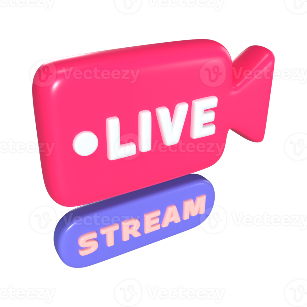 Live Streaming 3D Illustration Icon 40248104 PNG Live Streaming 3D Illustration Icon 40248104 PNG