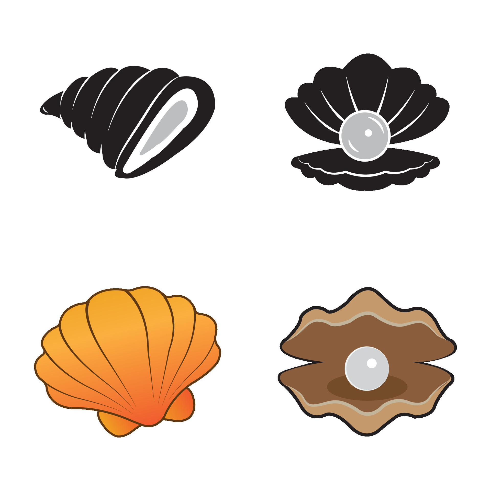 shell icon logo vector design template 40248314 Vector Art at Vecteezy