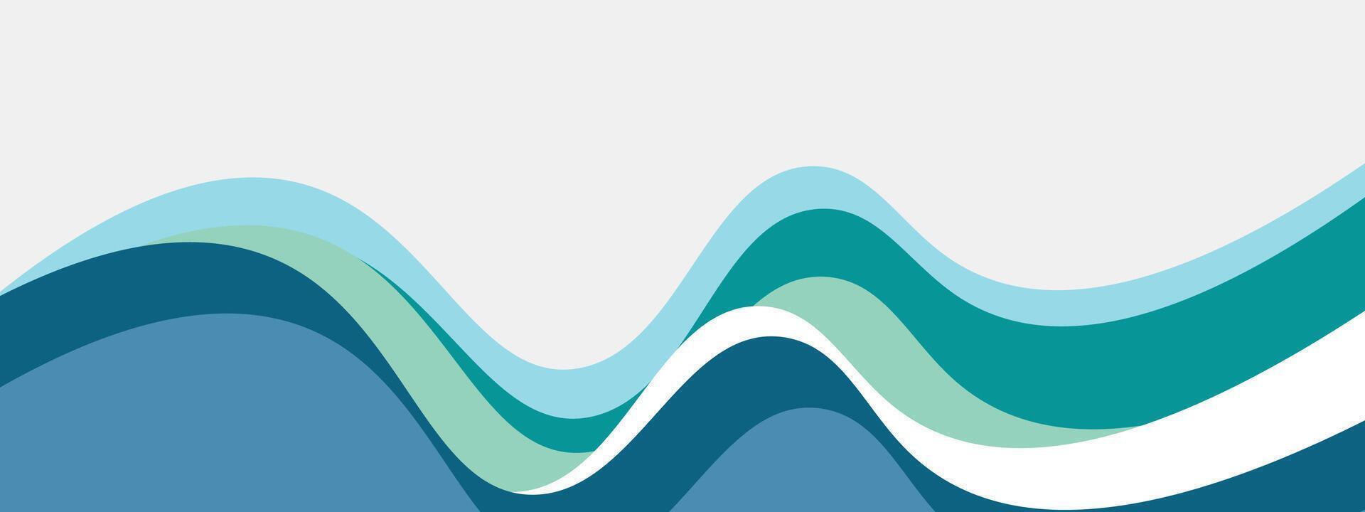 Abstract steel blue and teal banner template with dynamic background ...