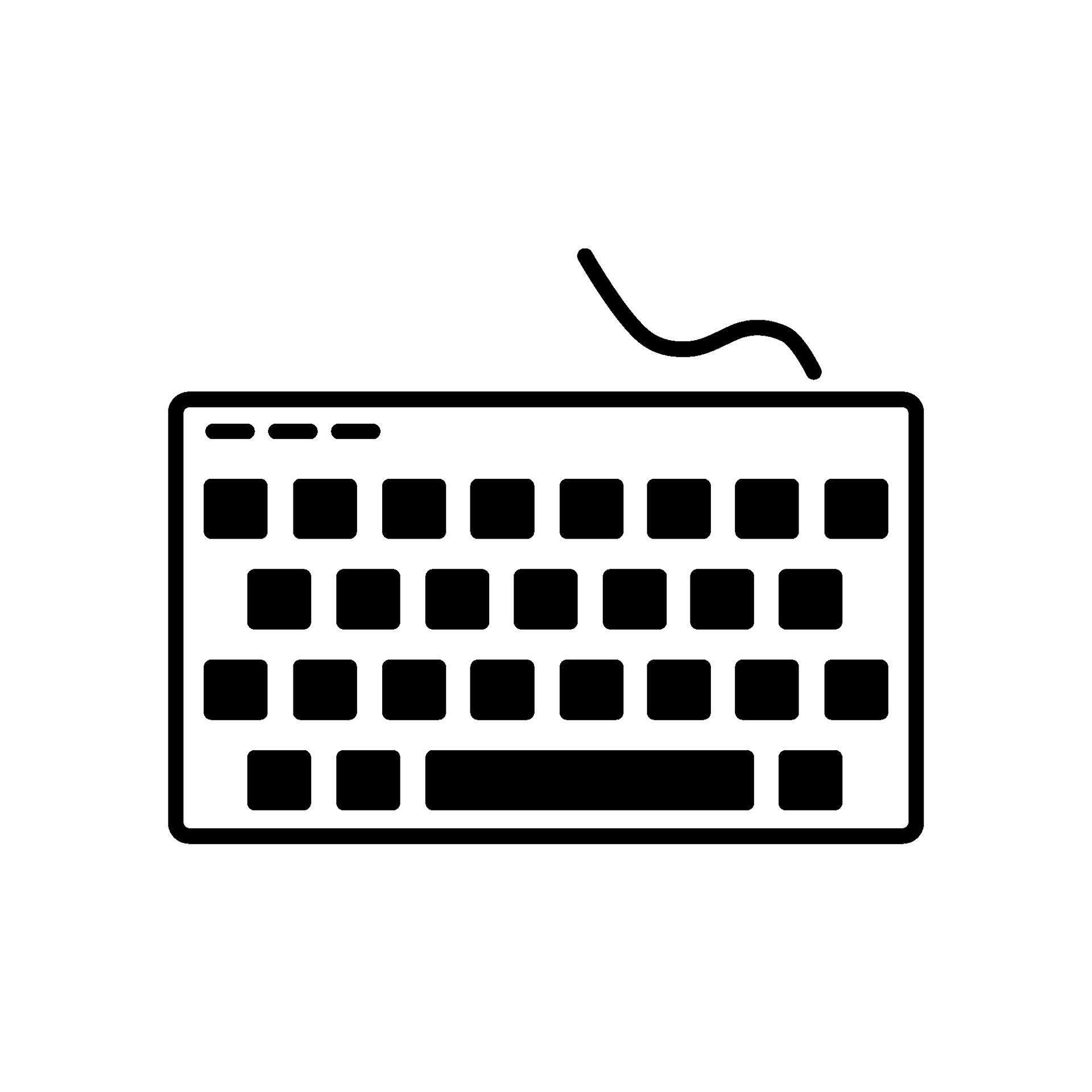 keyboard icon vector design template 40250117 Vector Art at Vecteezy