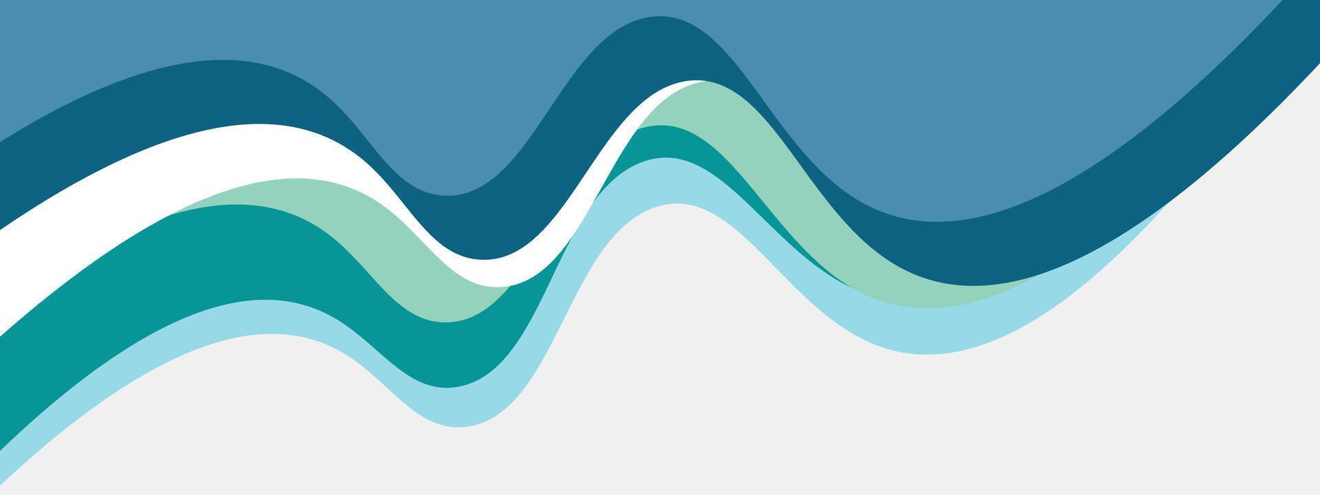 Abstract steel blue and teal banner template with dynamic background ...