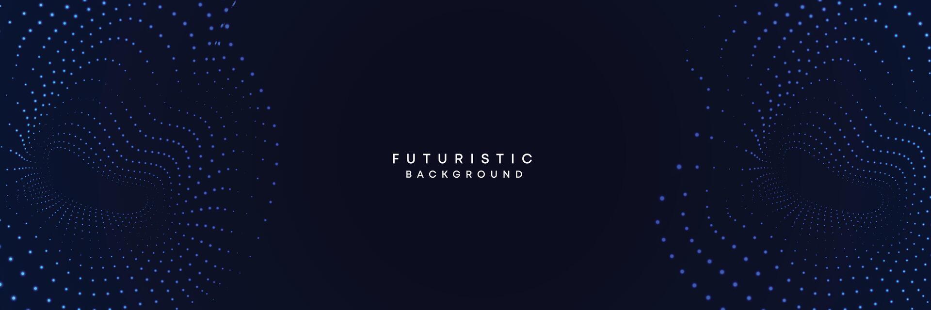 Dark blue digital technology banner gradient web background. Blue ...