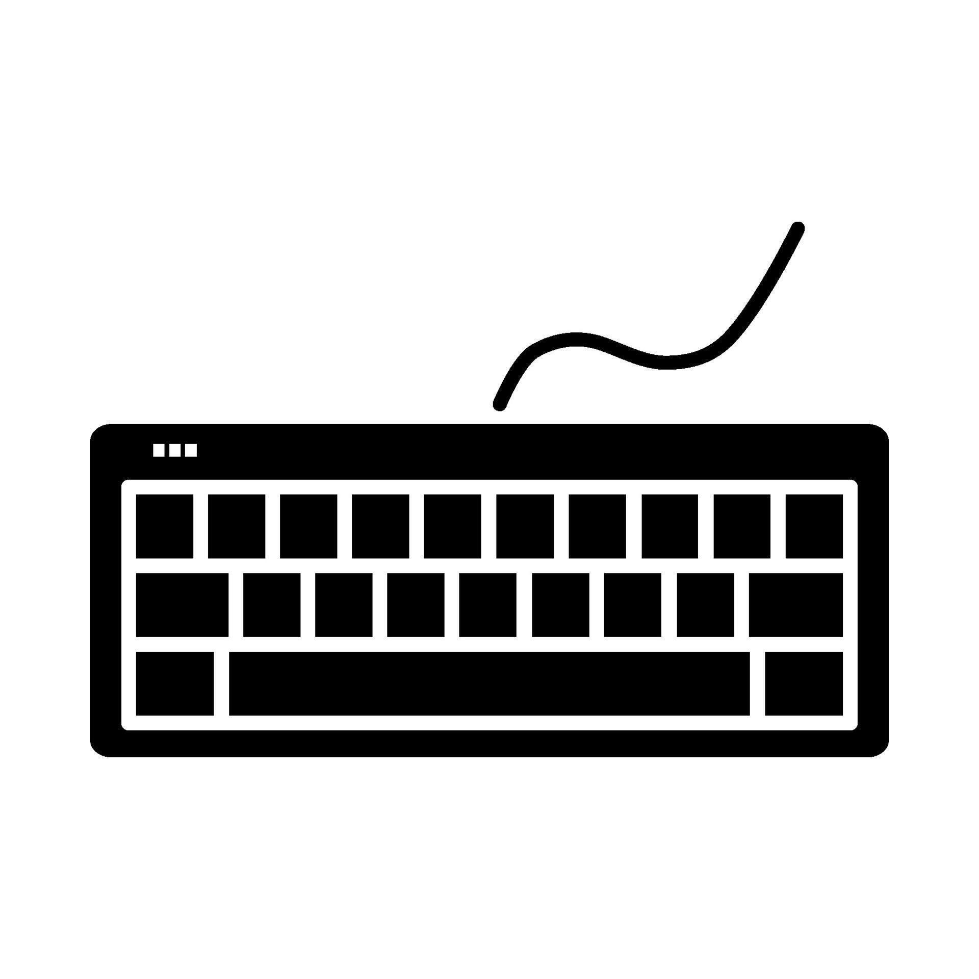 keyboard icon vector design template 40254788 Vector Art at Vecteezy