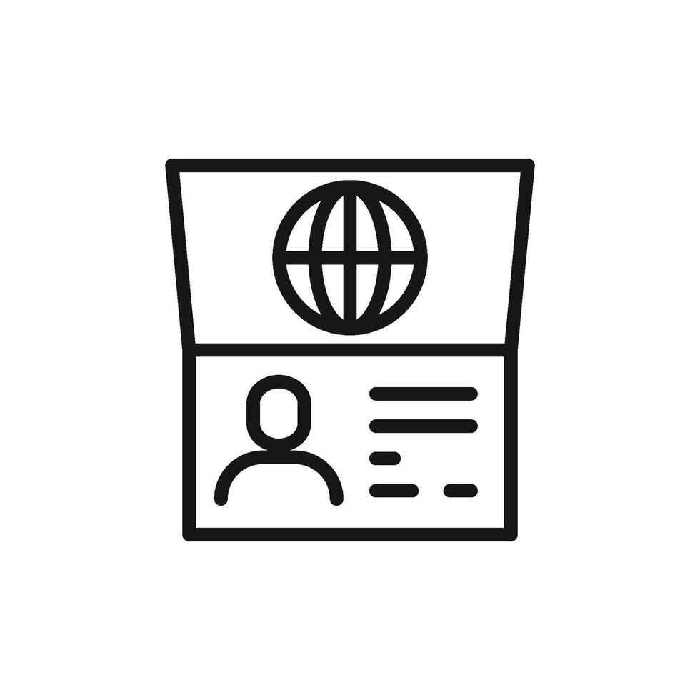 Passport Icon Vector Design Template 40257503 Vector Art At Vecteezy