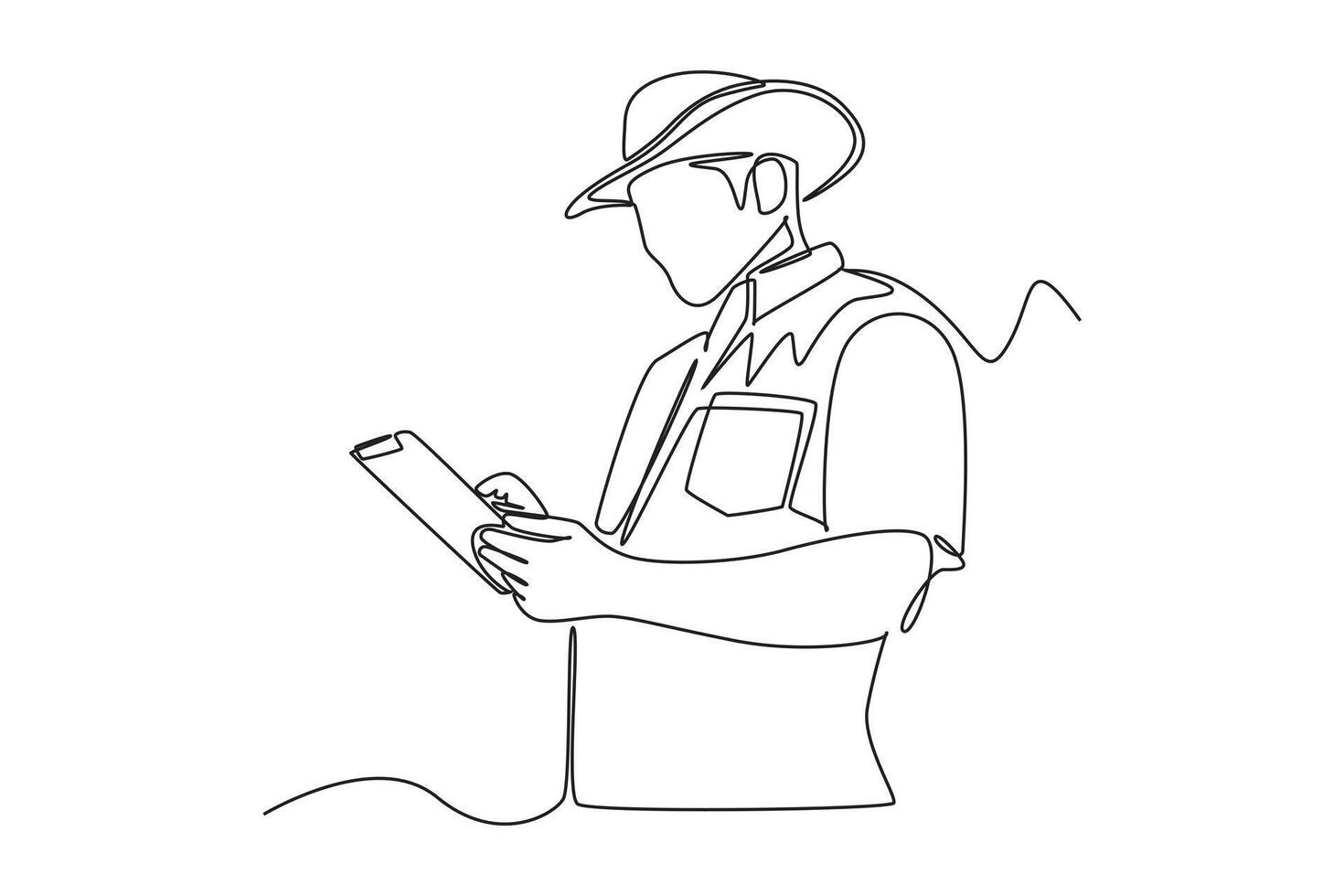 One continuous line drawing of green technology concept. Doodle vector ...