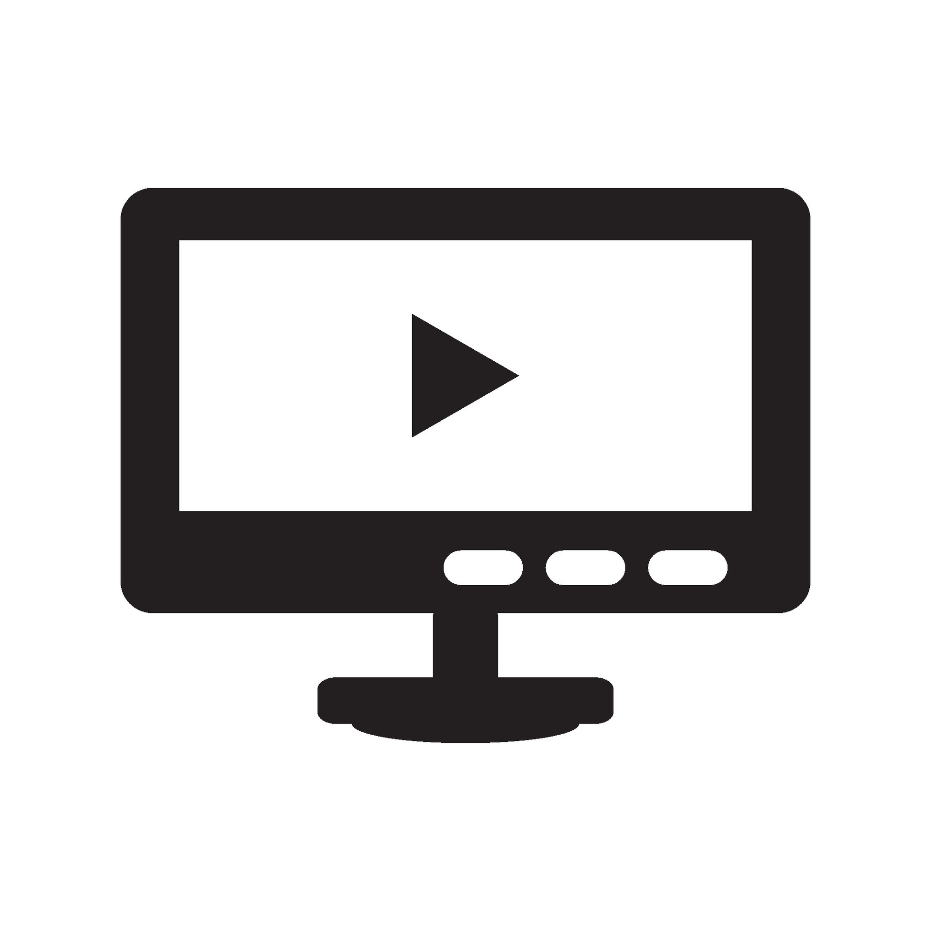 television icon vector design templates 40258499 Vector Art at Vecteezy