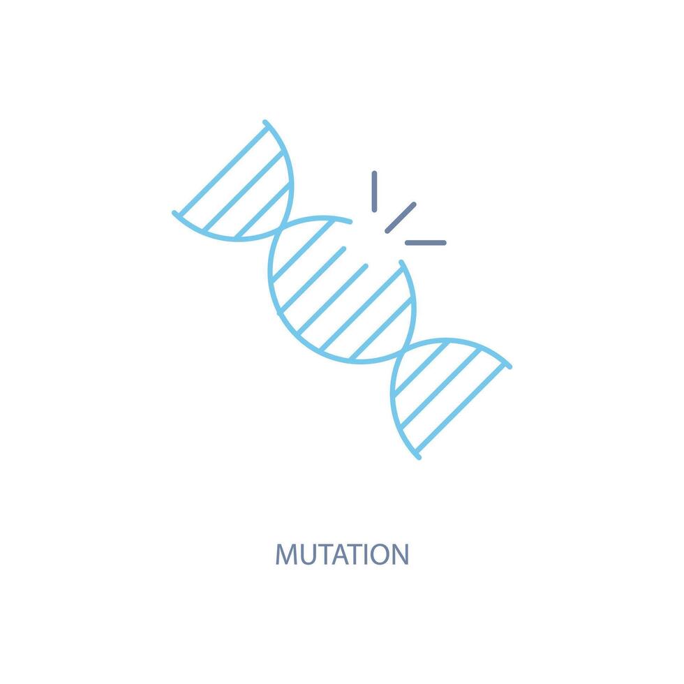 mutation concept line icon. Simple element illustration. mutation ... mutation concept line icon. Simple element illustration. mutation ...