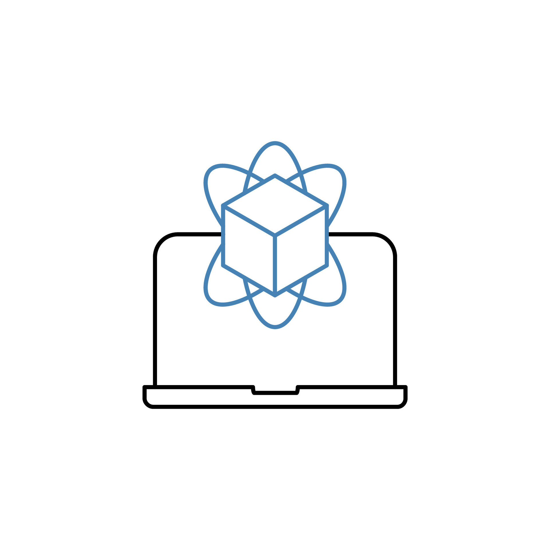 simulation concept line icon. Simple element illustration. simulation ...