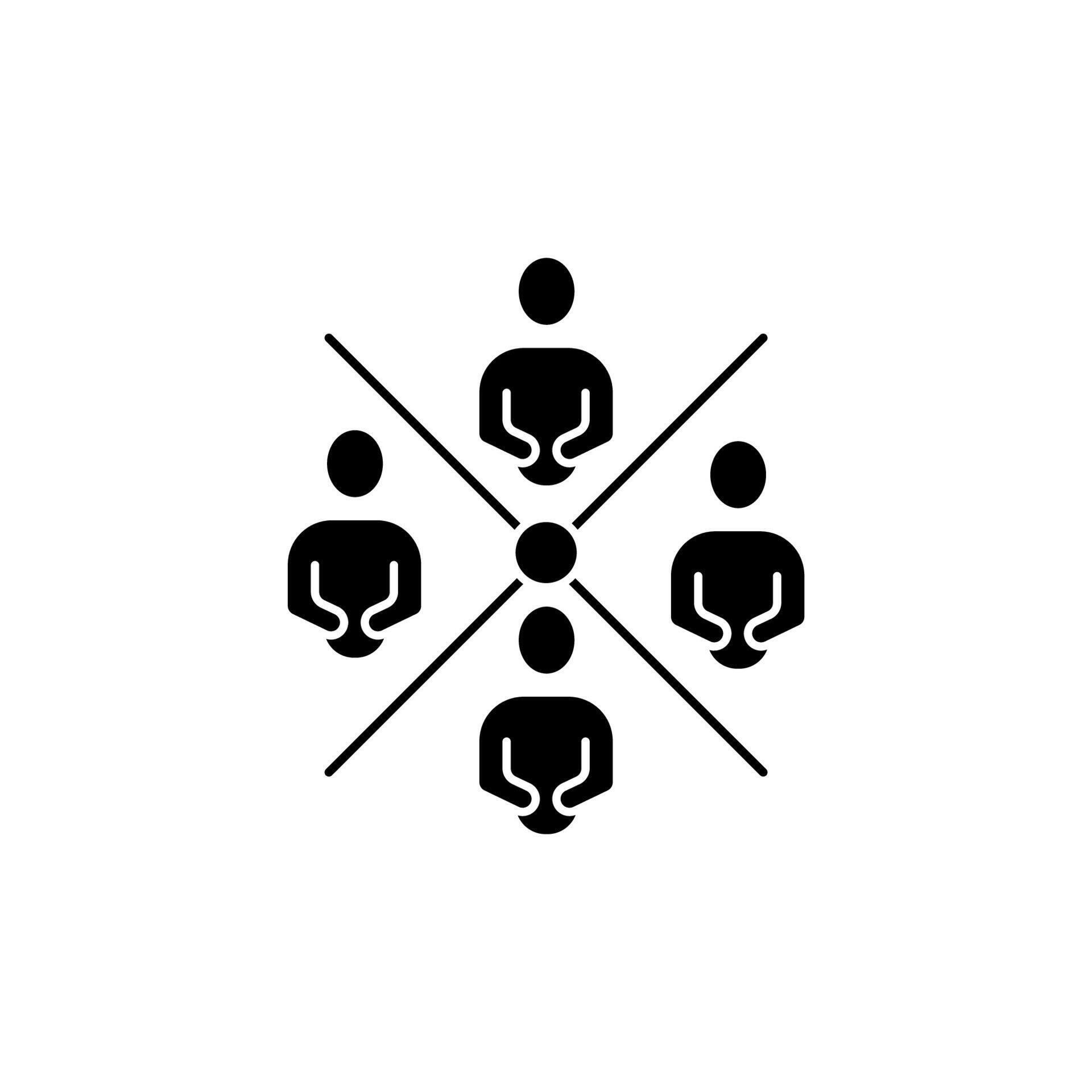 Customer Segmentation Concept Line Icon Simple Element Illustration