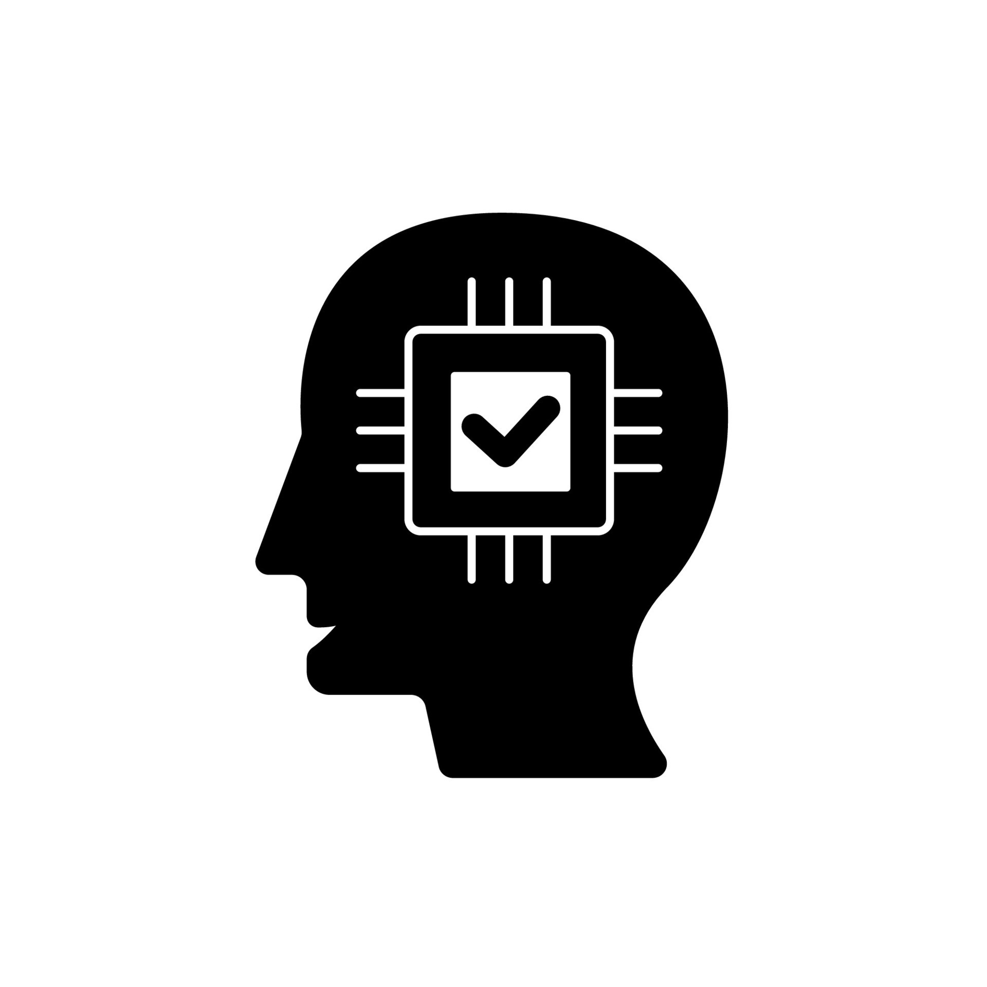intellect concept line icon. Simple element illustration.intellect concept outline symbol design ...