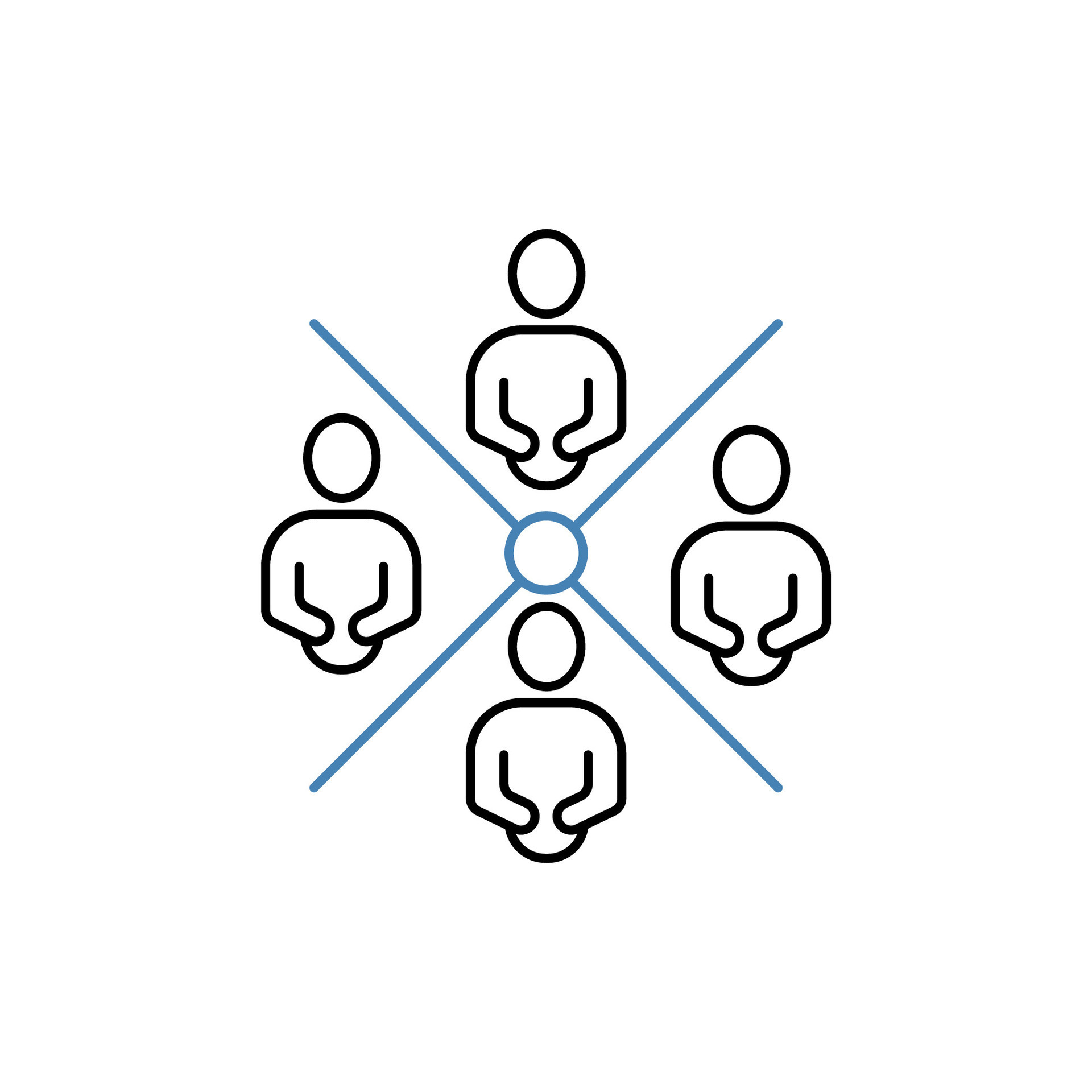Customer Segmentation Concept Line Icon Simple Element Illustration
