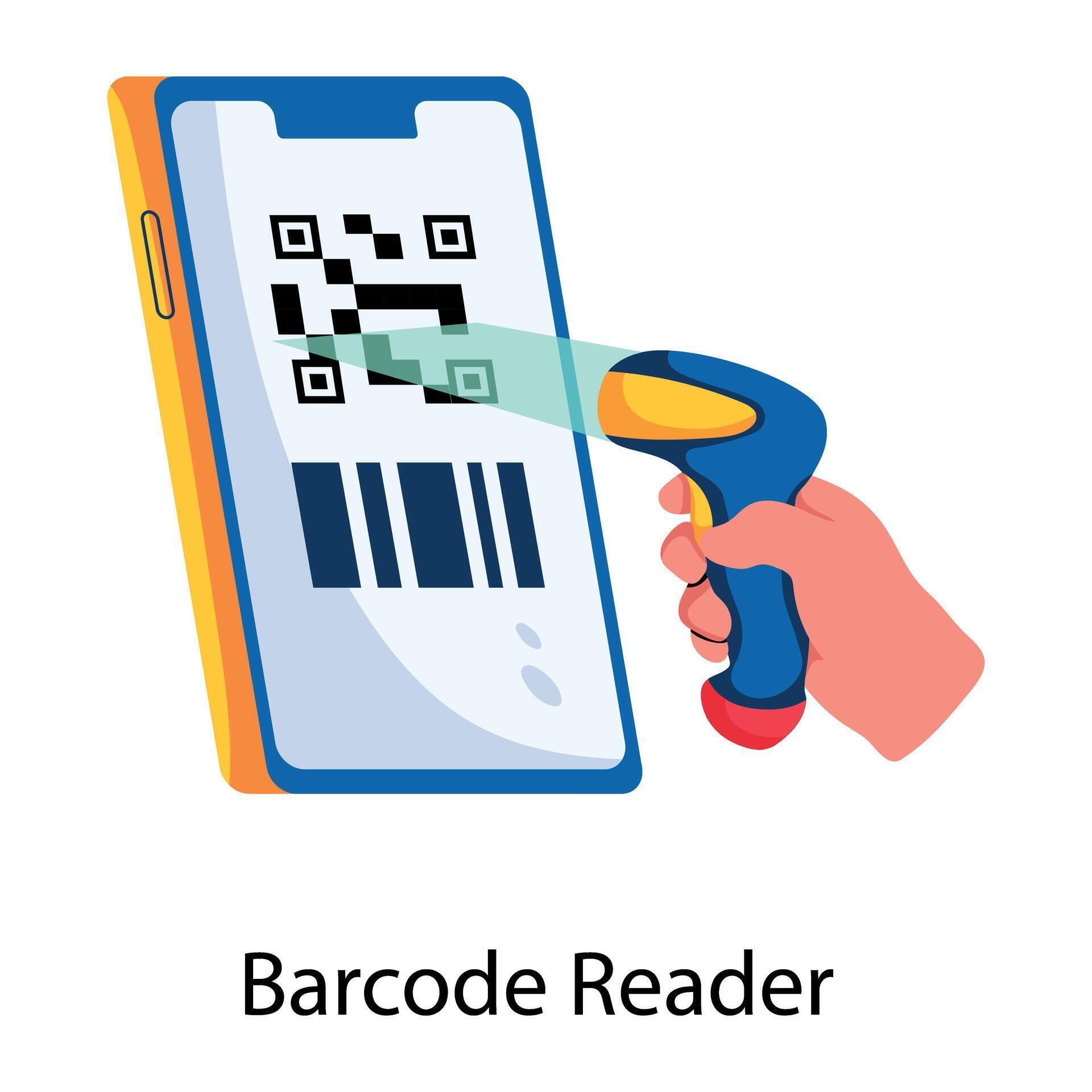 Trendy Barcode Reader 40263946 Vector Art at Vecteezy