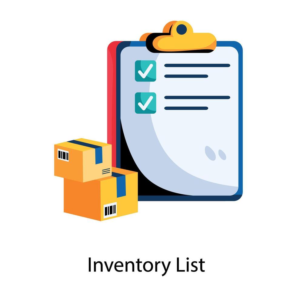 Trendy Inventory List 40264592 Vector Art at Vecteezy