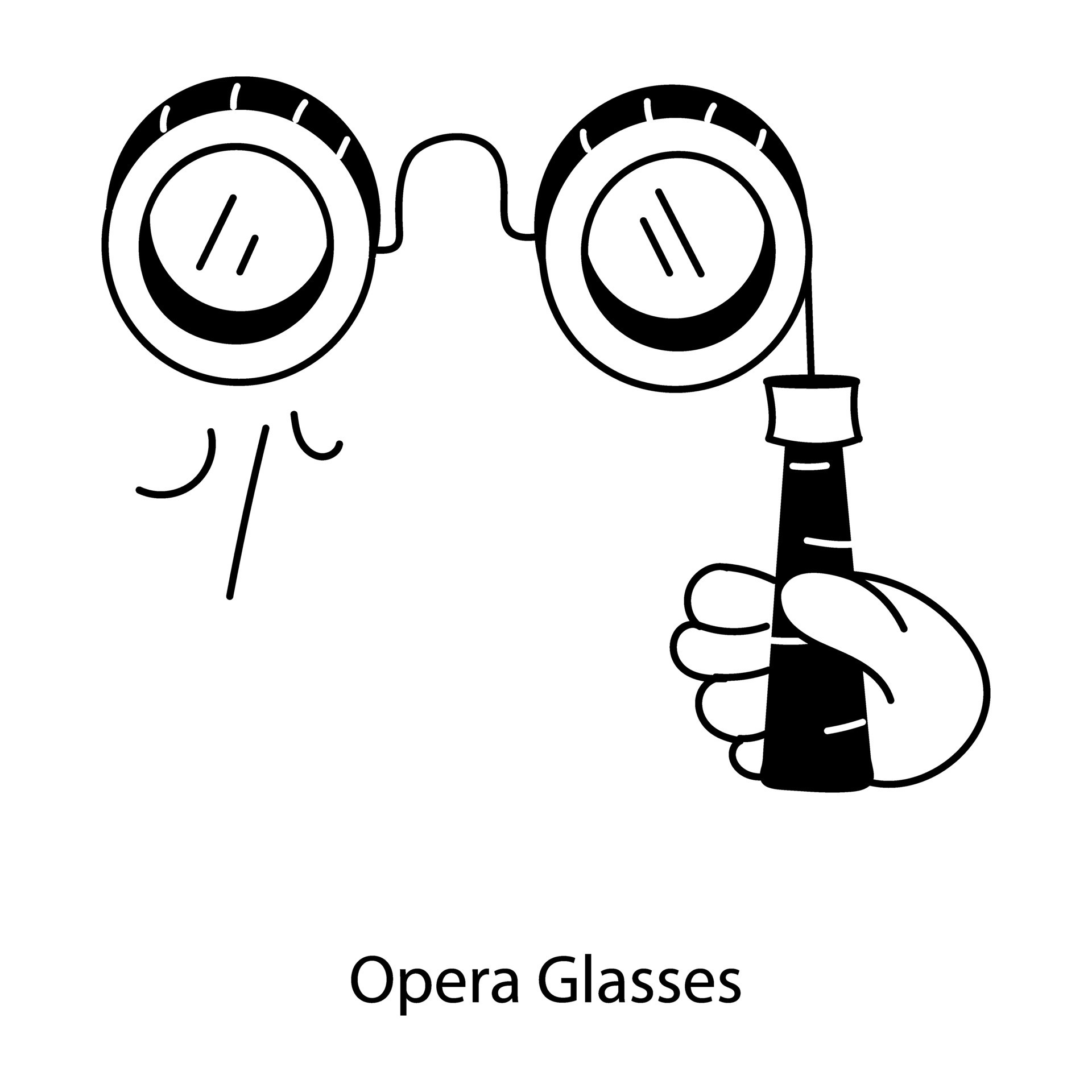 Trendy Opera Glasses 40266175 Vector Art At Vecteezy