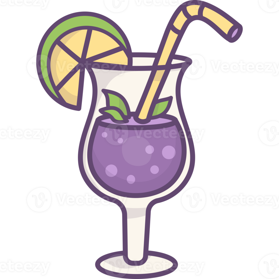 Glass With Tropical Cocktail 40268247 Png