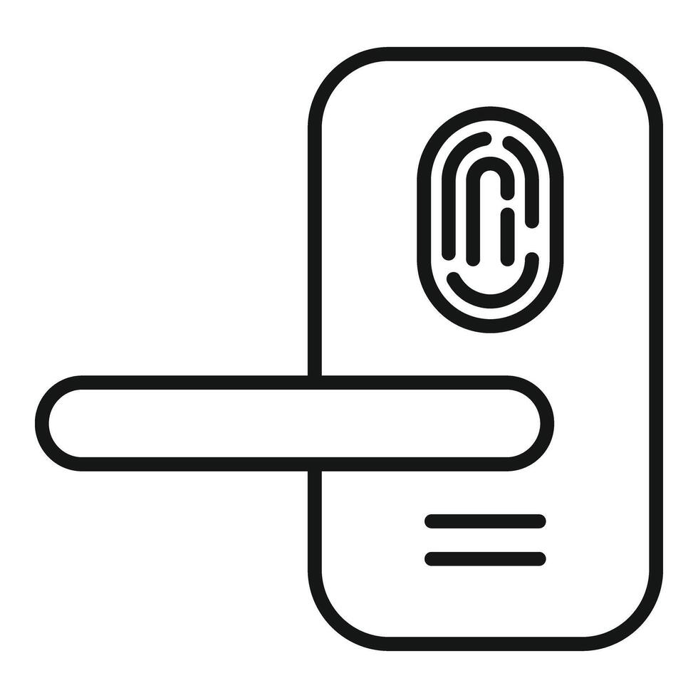 Fingerprint door lock icon outline vector. Access approve 40269720 ... Fingerprint door lock icon outline vector. Access approve 40269720 ...