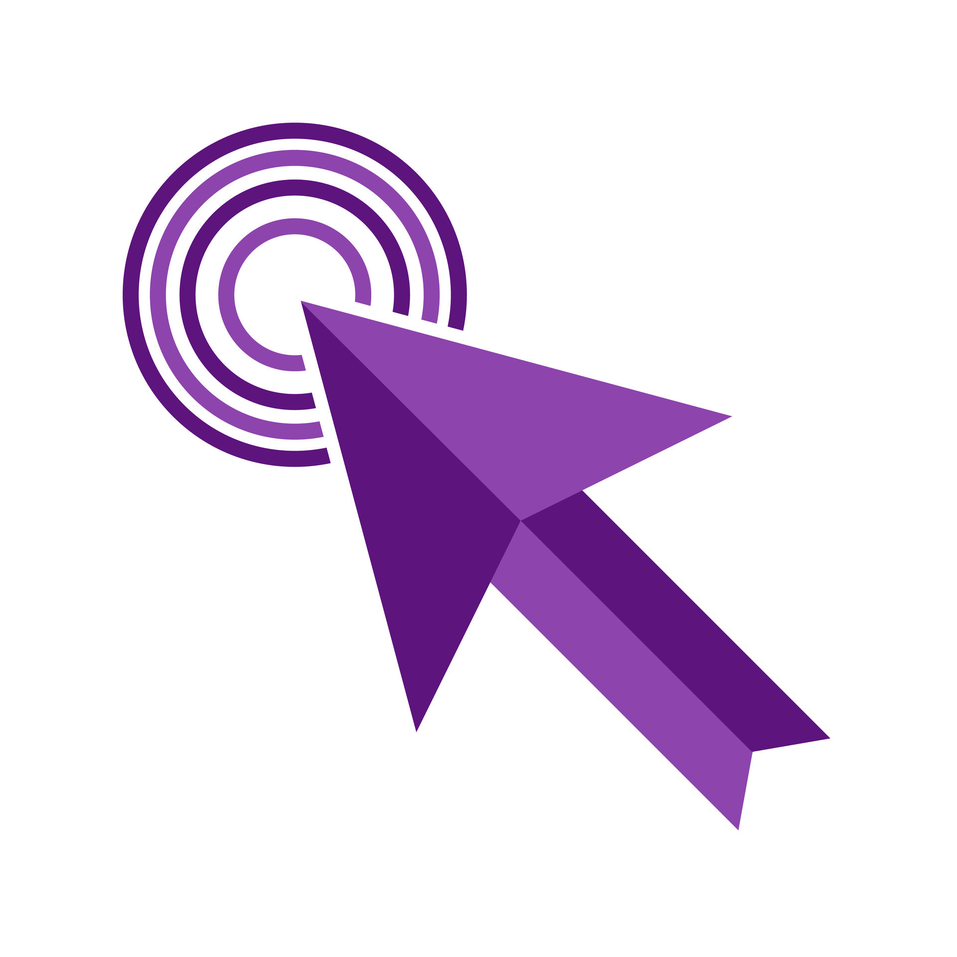 Flat Purple Pointer Cursor Arrow Computer Mouse Click 40273072 Vector