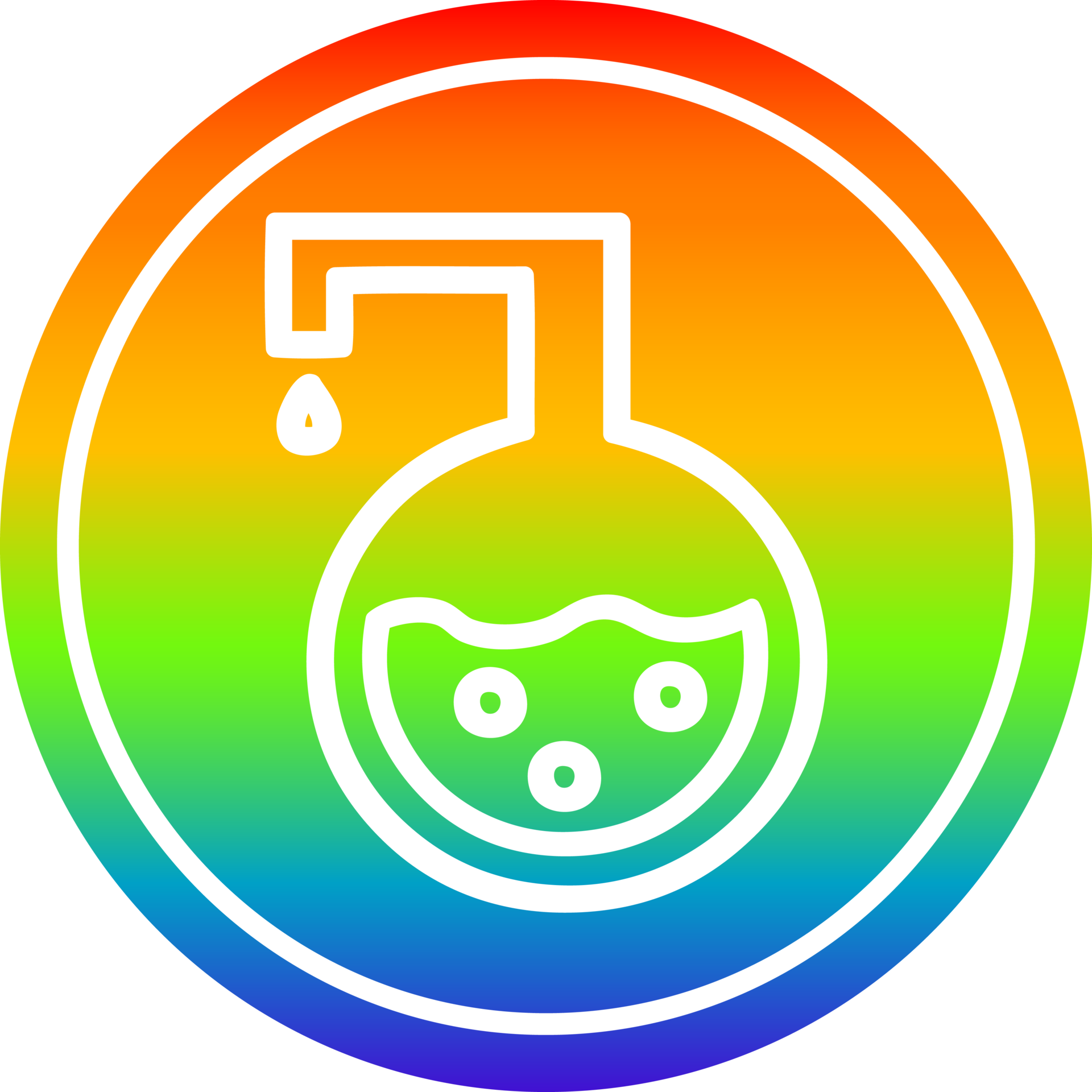 Science Experiment Circular In Rainbow Spectrum 40279874 Png