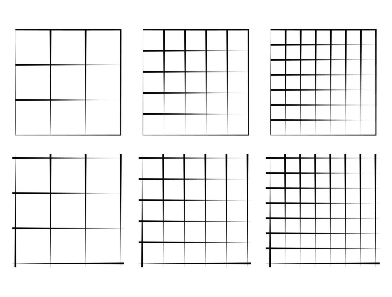 Horizontal Grid Lines In Graph Style Grid Shapes Vector Design