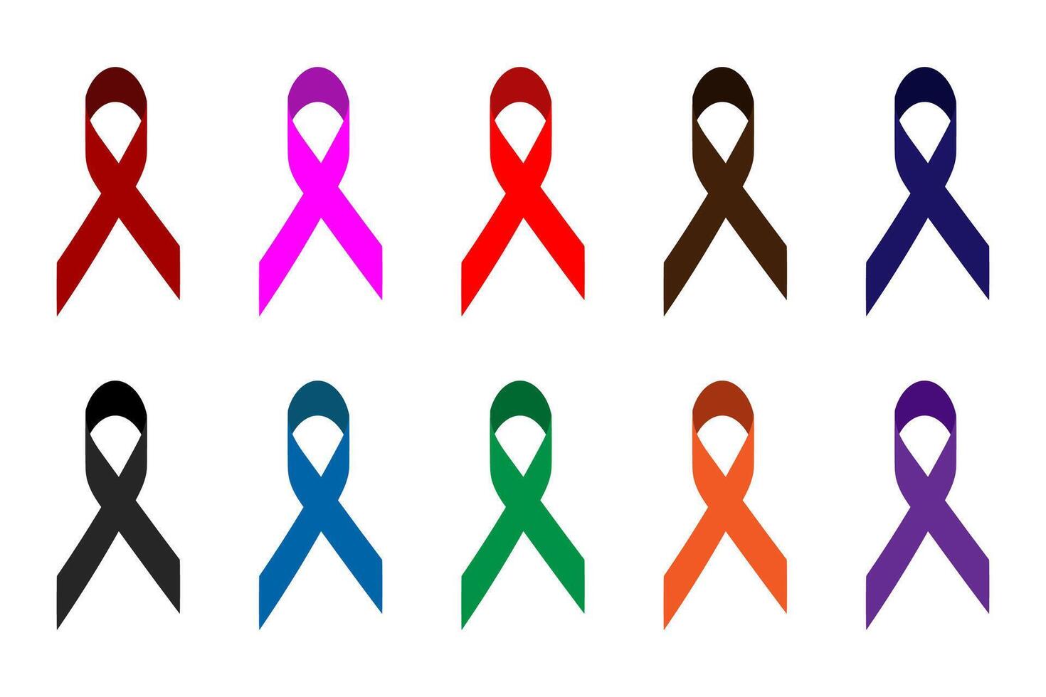 Ribbon Icon World Cancer Day Vector Illustration 40281963 Vector Art