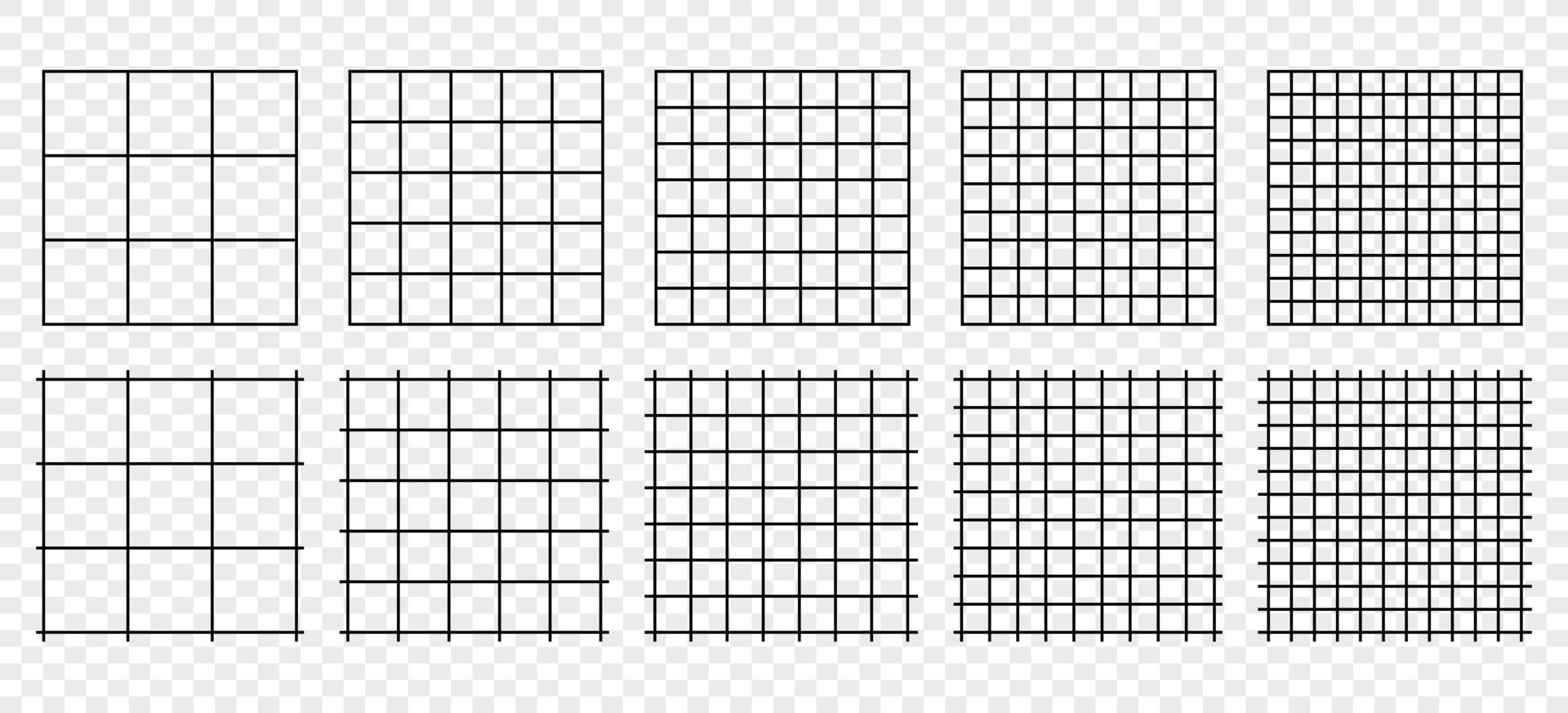 Horizontal Grid Lines In Graph Style Grid Shapes Vector Design