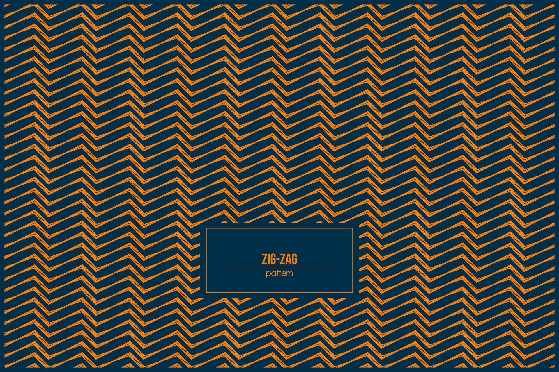 orange zig-zag lines pattern with modern style 40282052 Vector Art at ...