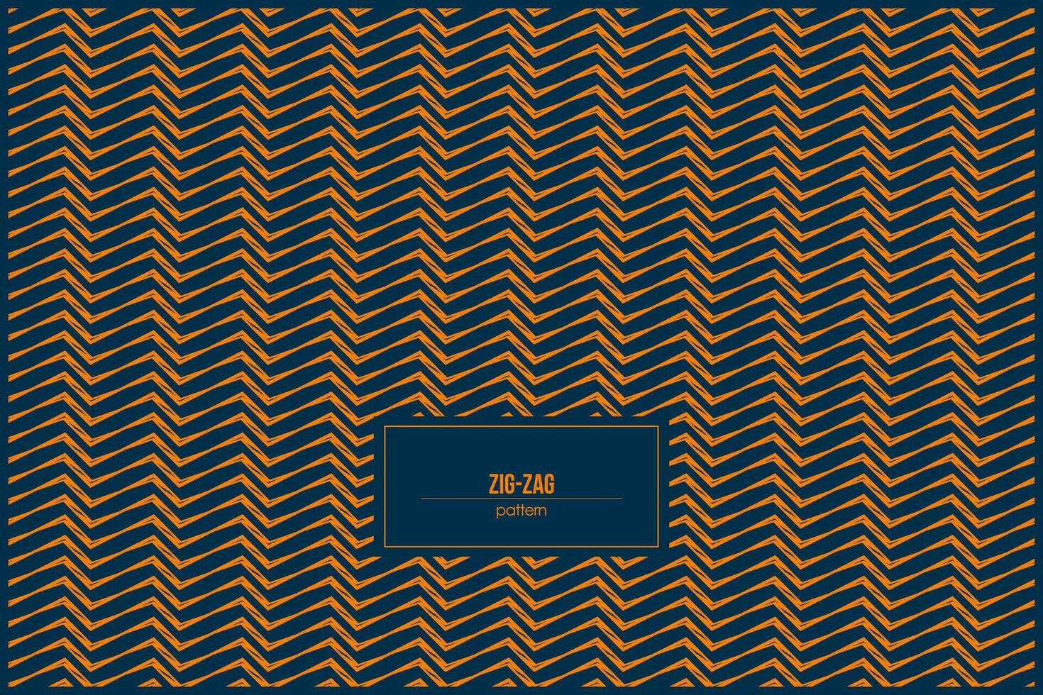 orange zig-zag lines pattern with modern style 40282052 Vector Art at ...