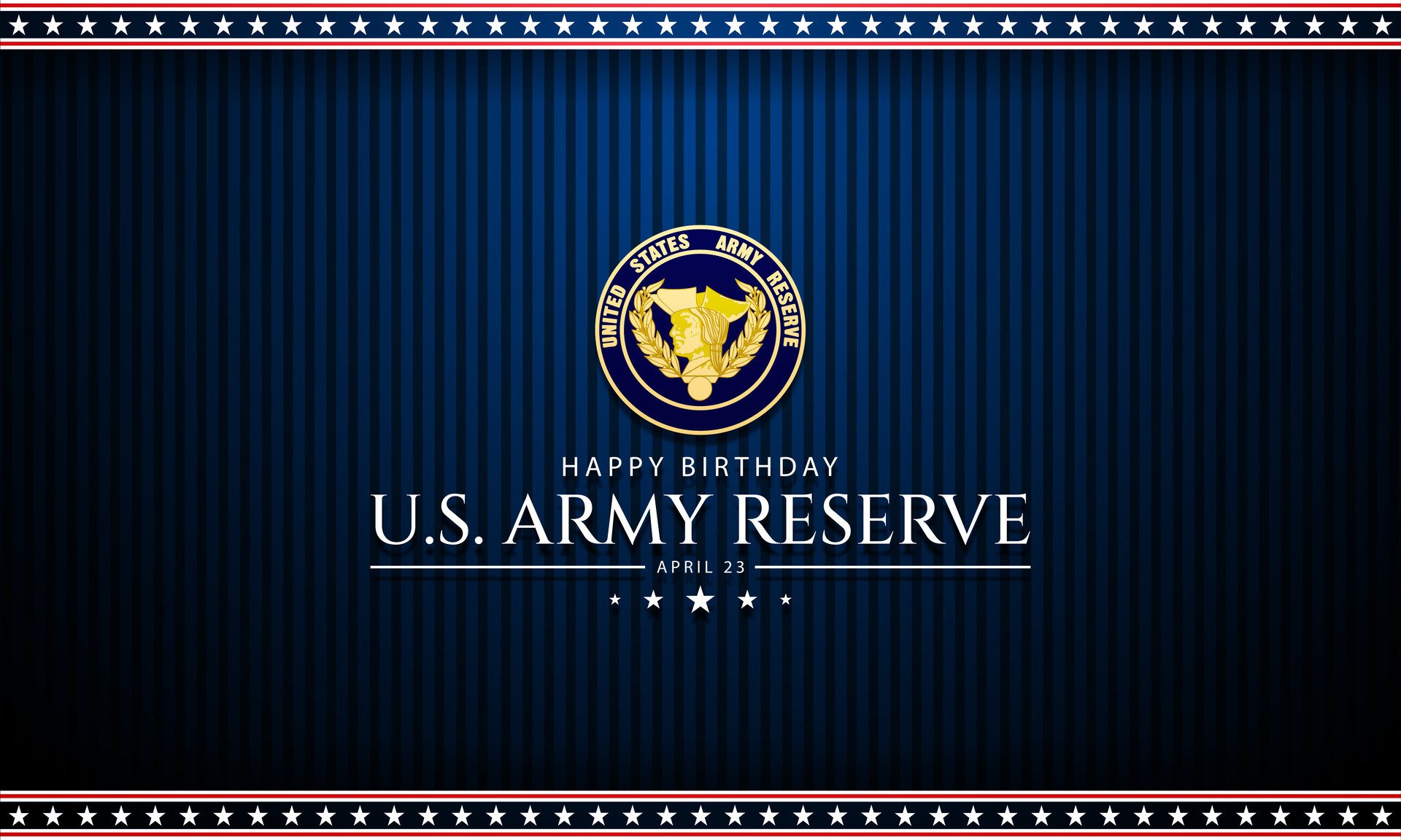 Happy Birthday Us Army Reserve April 23 Background Vector Illustration