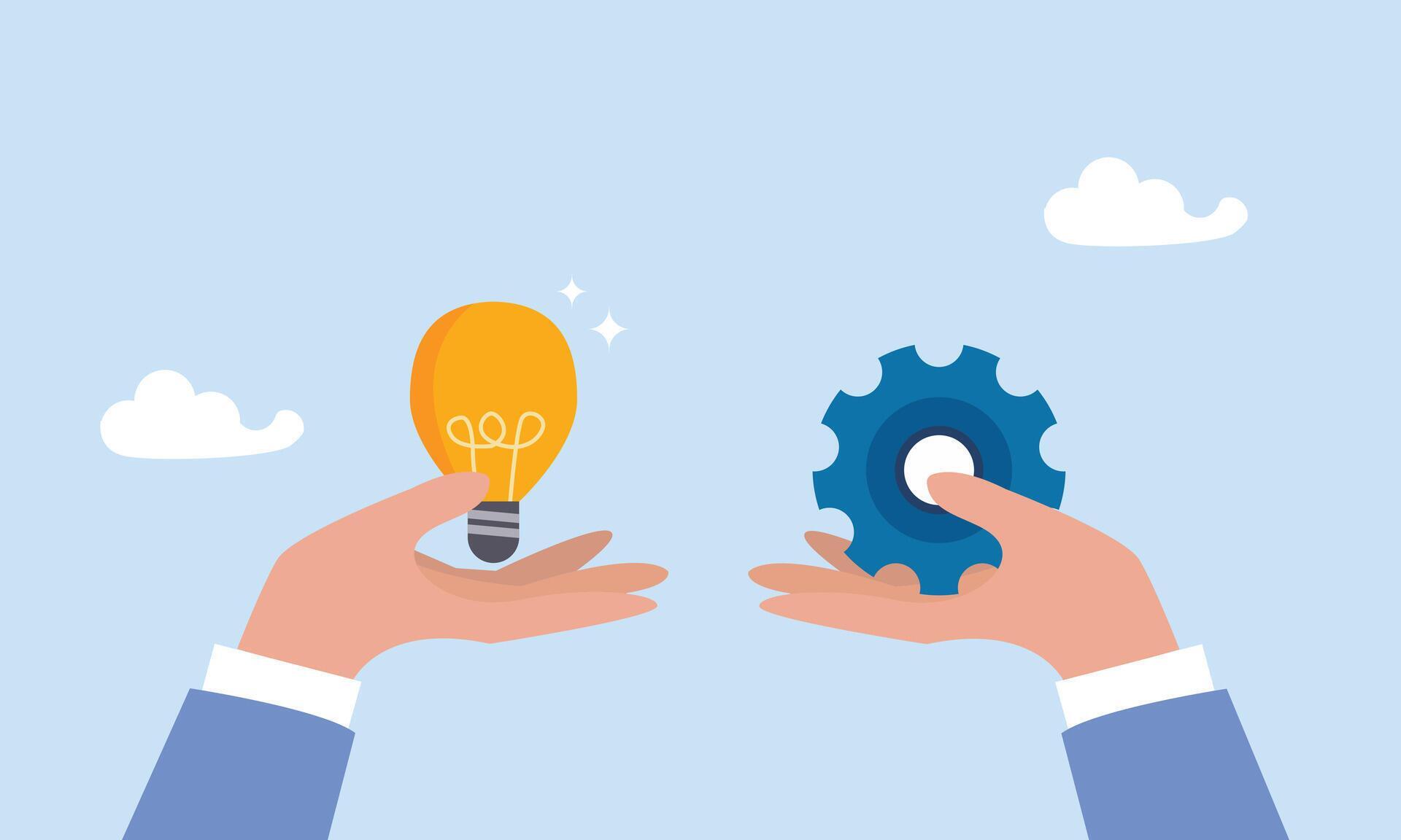 Optimization or solution concept, businessman hand holding lightbulb ...