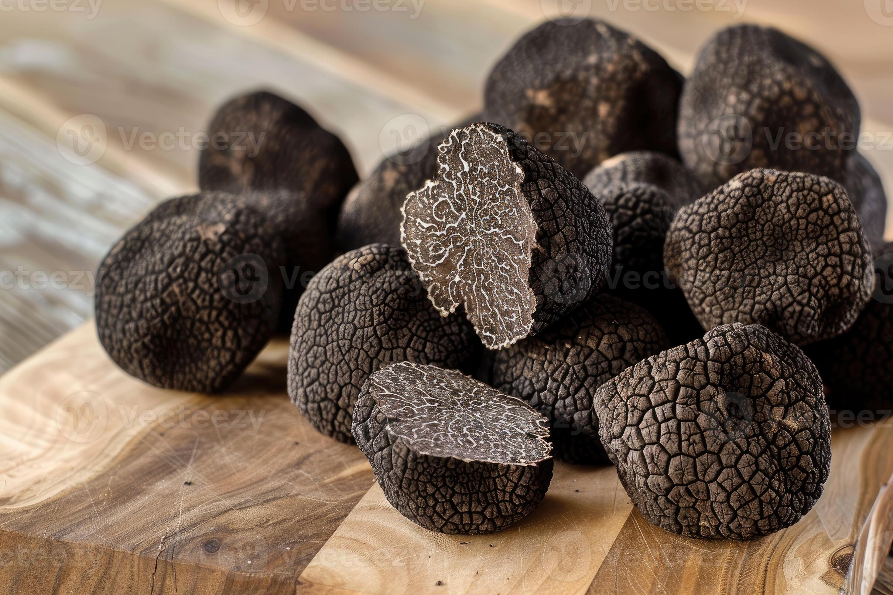 AI generated Black truffles on the cutting board. 40287093 Stock Photo at Vecteezy