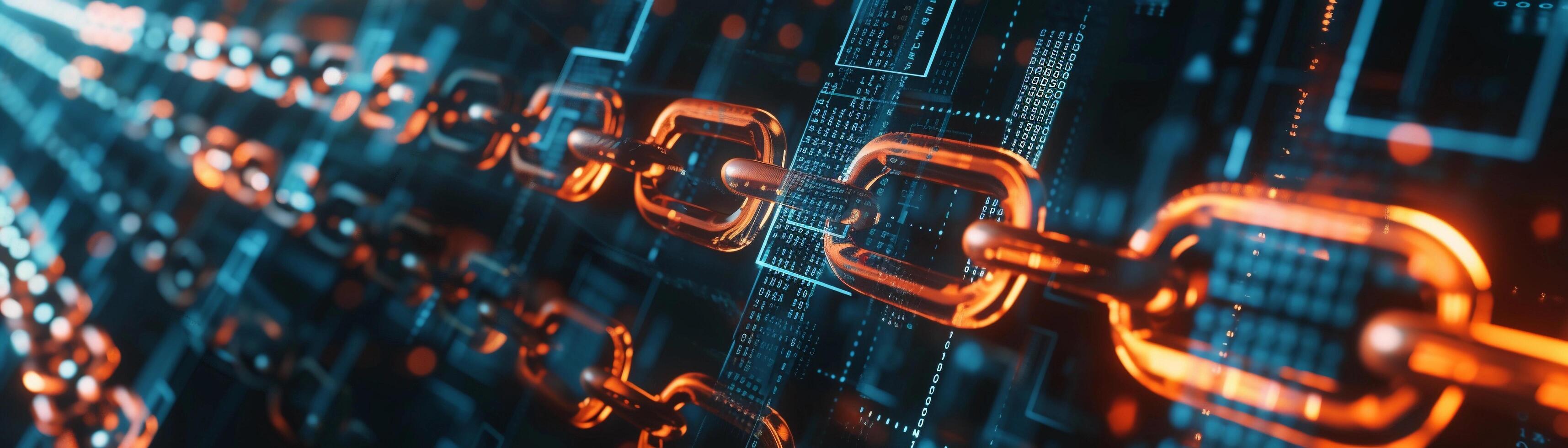 Ai Generated Blockchain Technology Conceptual Representation Of Blockchain Technology With