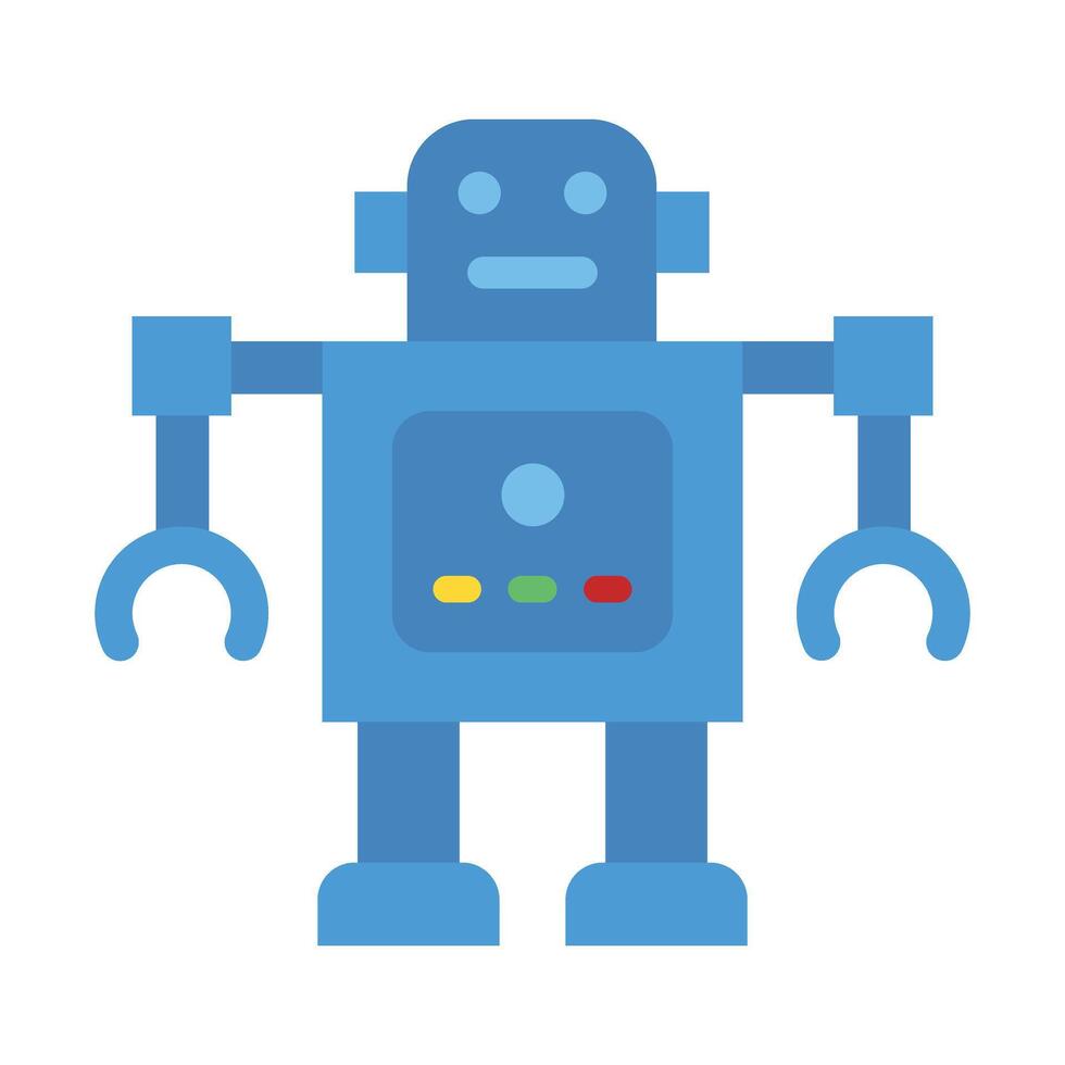 Toy Robot Vector Flat Icon 40299303 Vector Art at Vecteezy