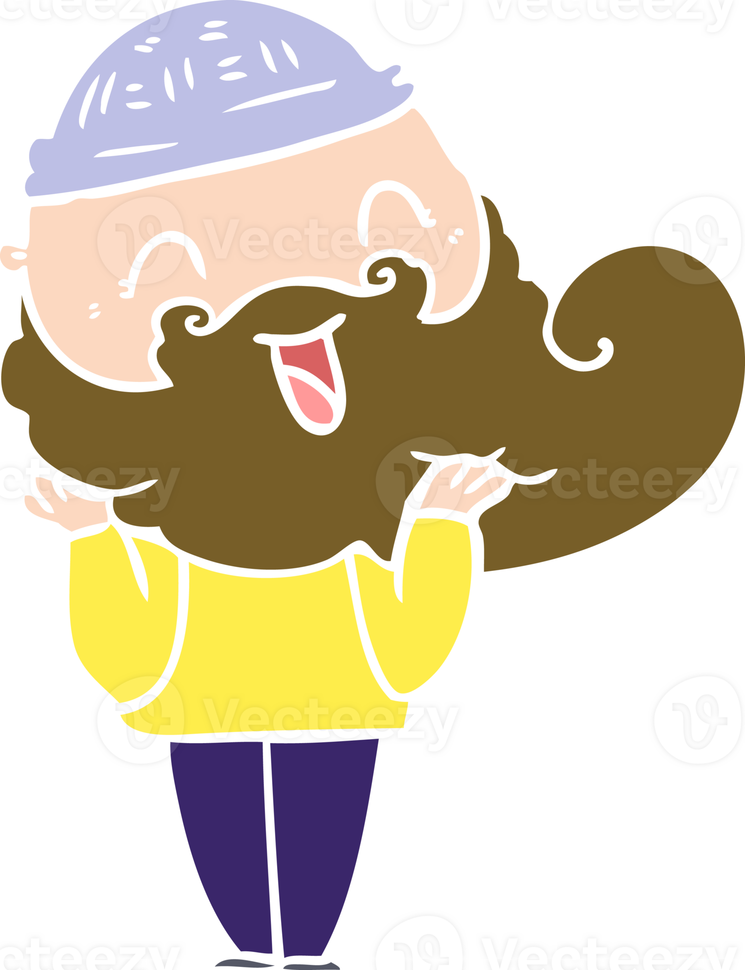 Happy Bearded Man 40300202 Png
