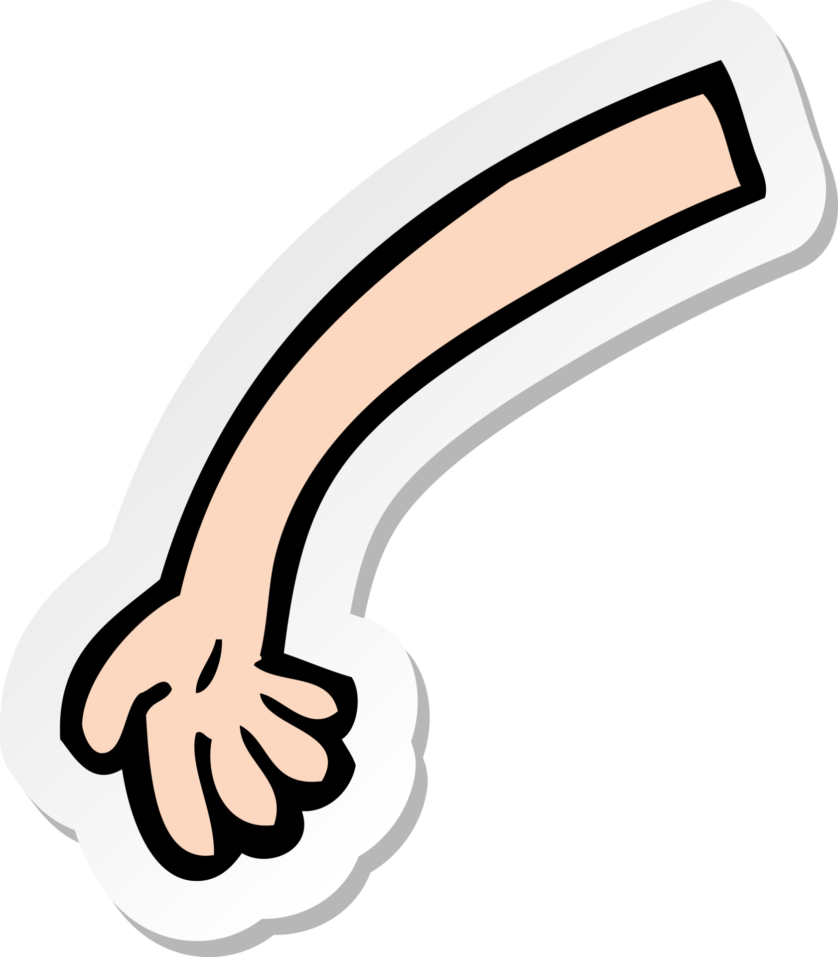 pegatina de un brazo de dibujos animados 40306769 PNG pegatina de un brazo de dibujos animados 40306769 PNG