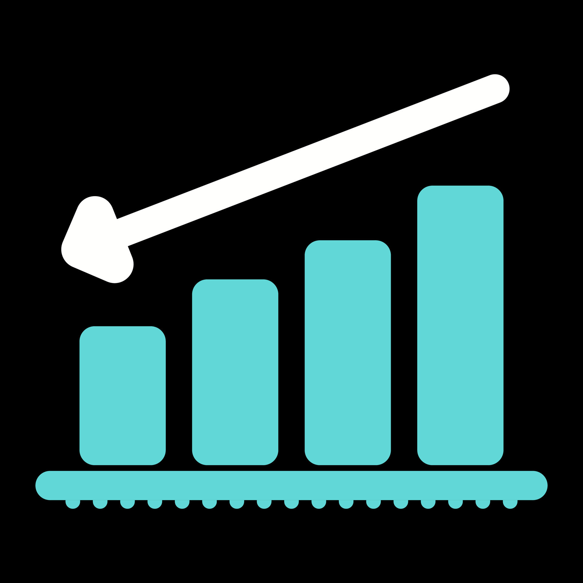 Chart Decreasing Vector Icon 40310017 Vector Art at Vecteezy