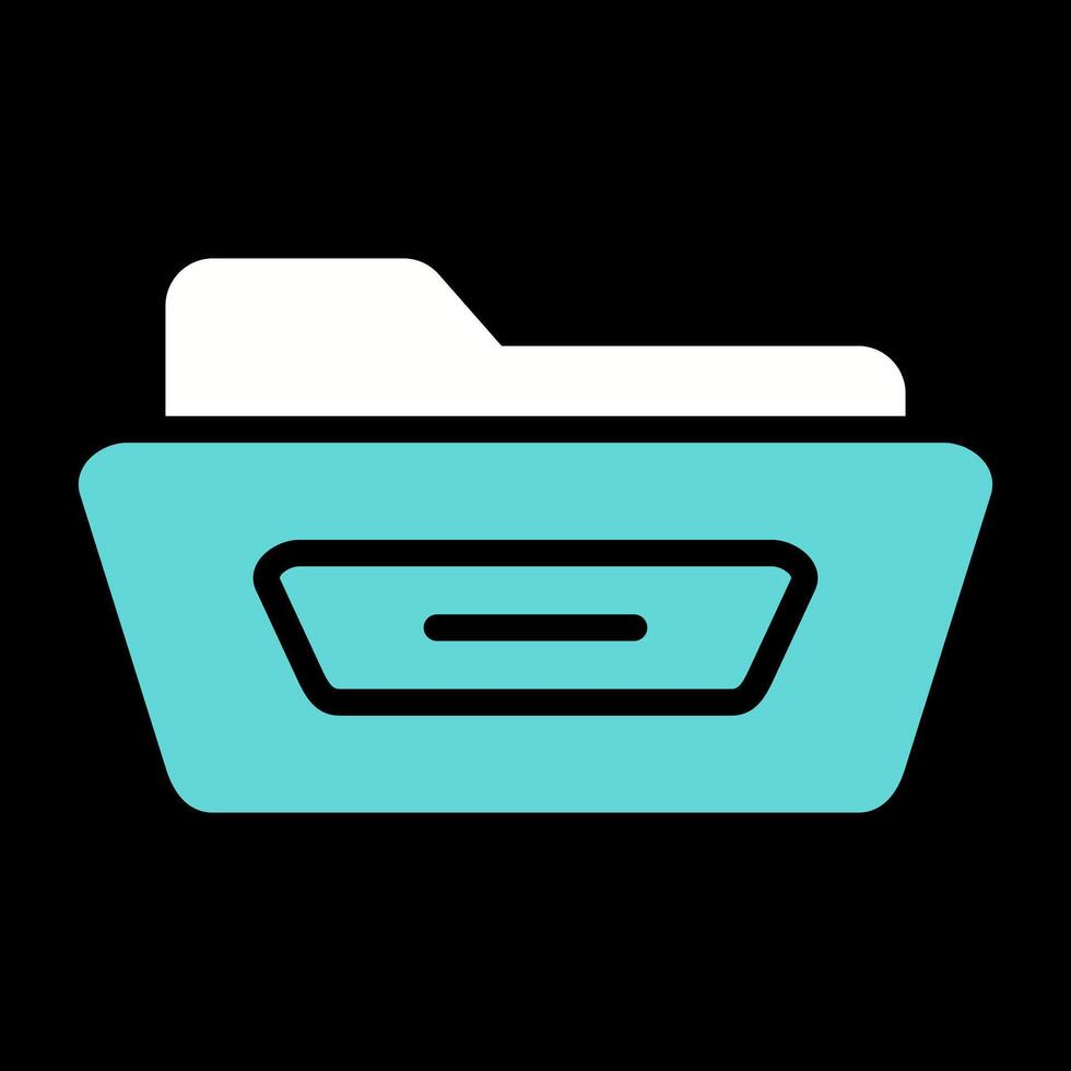 Open File Folder Vector Icon 40310626 Vector Art at Vecteezy