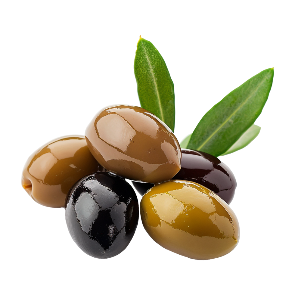 AI generated Fresh olives isolated on transparent background png 40321410 PNG
