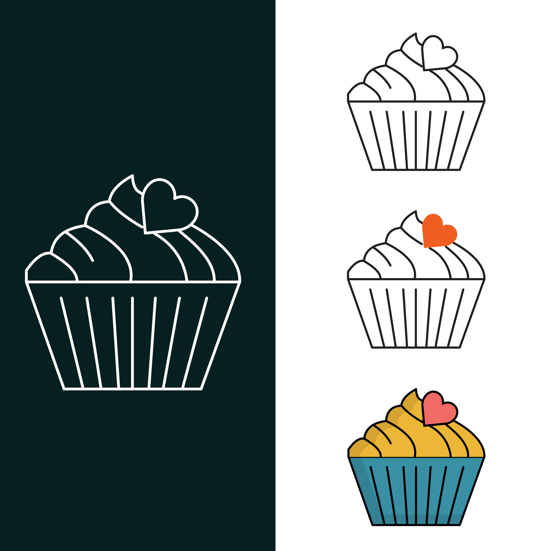 Cupcake Vector Icon Design 40327257 Vector Art At Vecteezy
