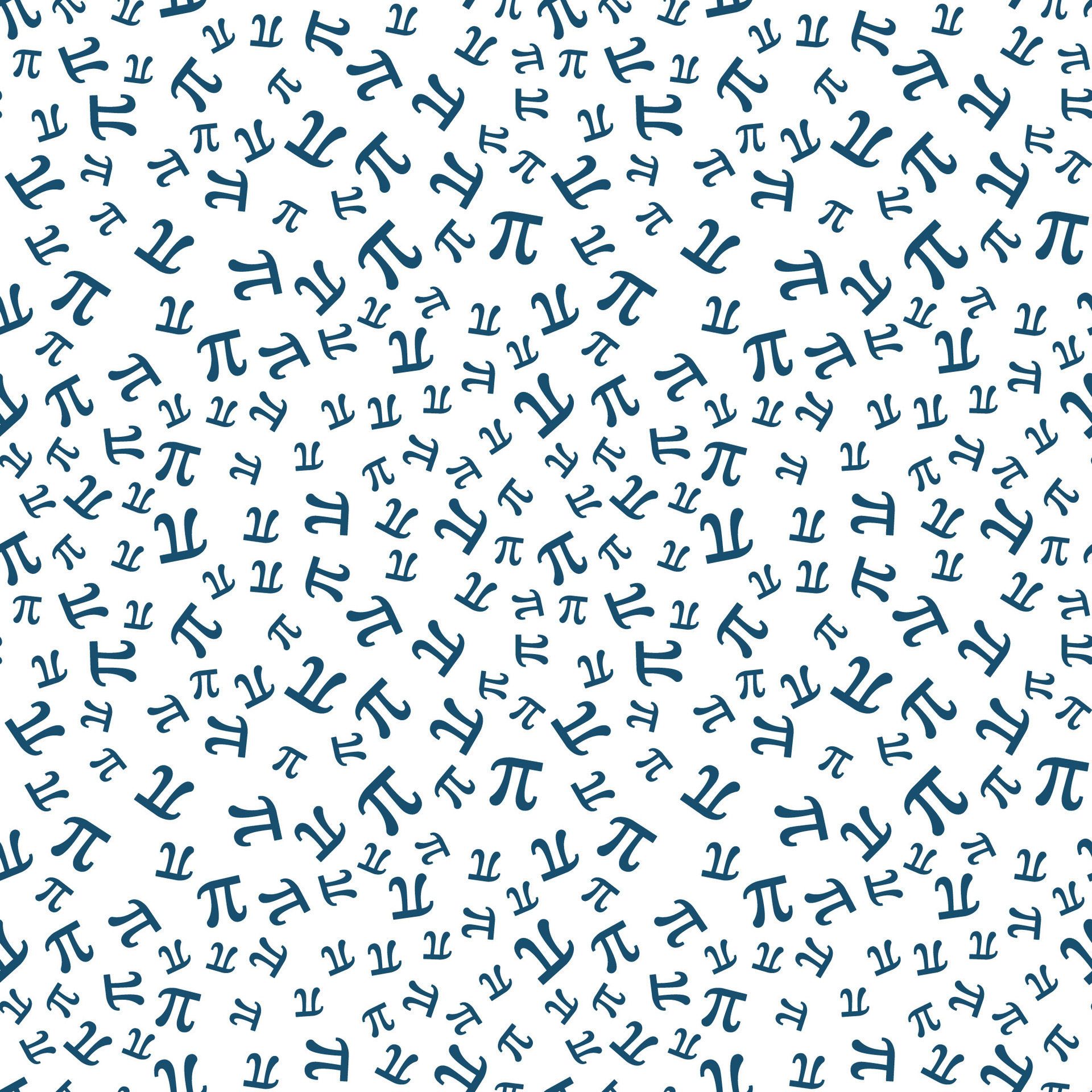 Mathematics Concept Pattern With Blue Greek Pi Symbol Vector Math