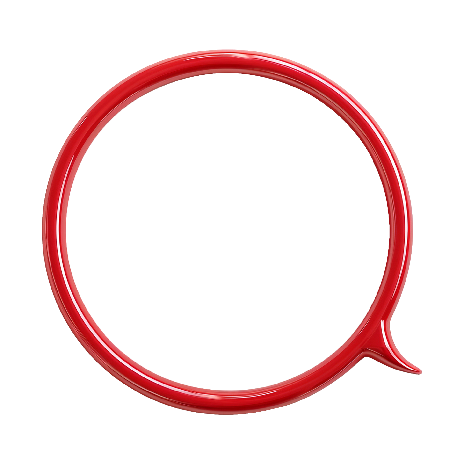 AI generated 3d speech bubble isolated on transparent background png ...