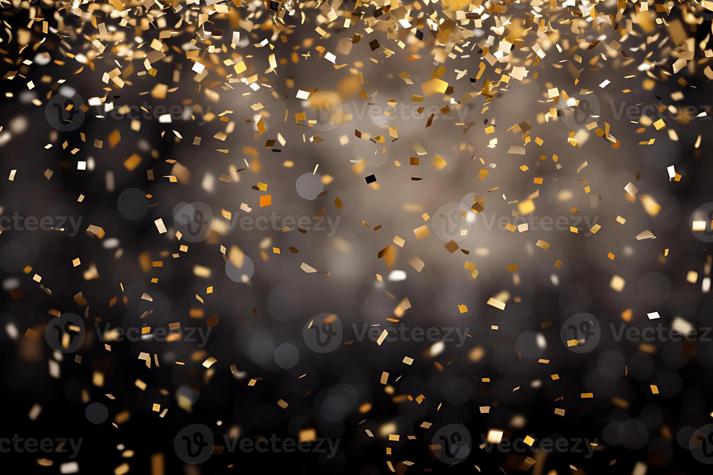 AI generated Ribbons and confetti rains down, adding excitement to the celebratory occasion with ...