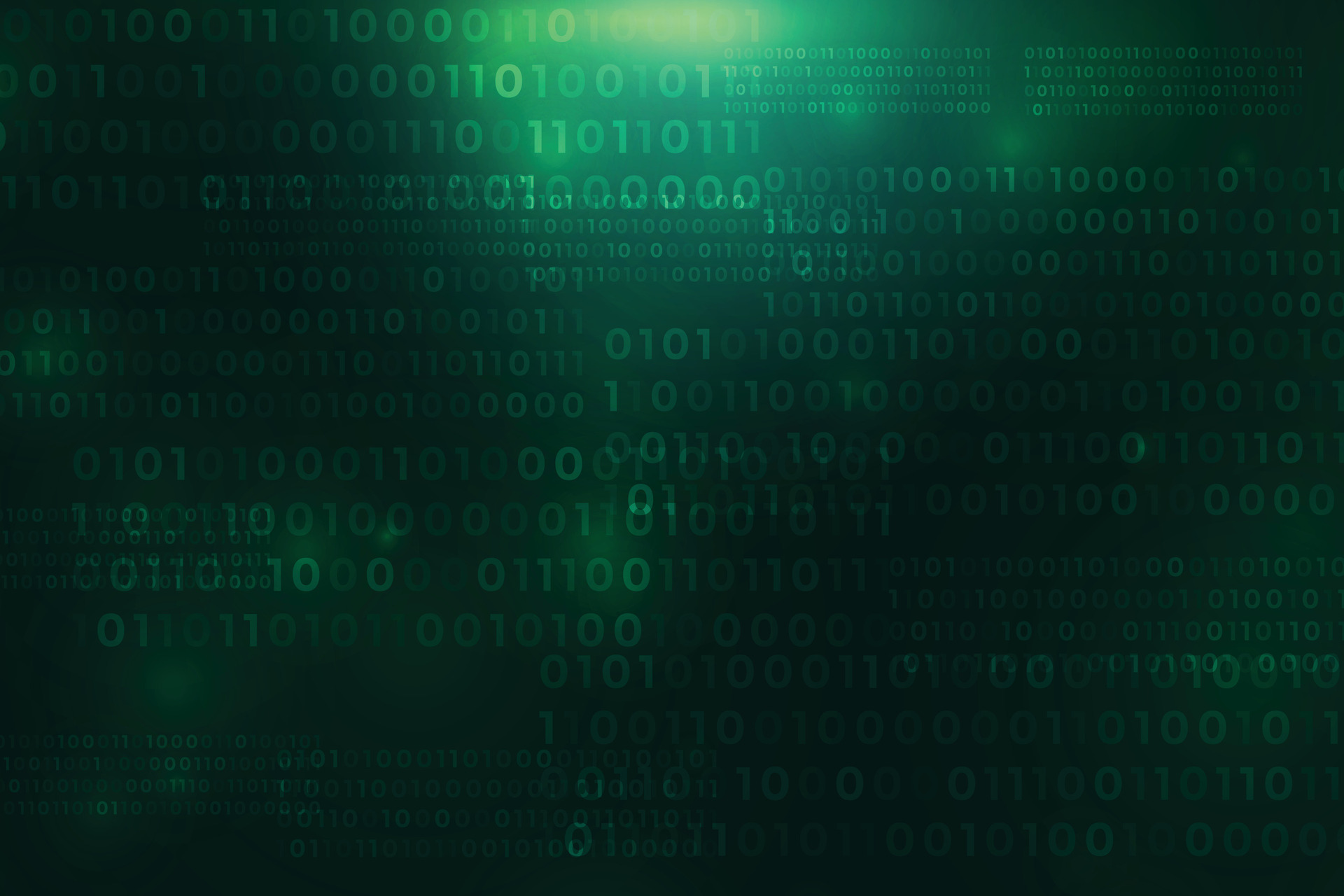 Futuristic Binary Code Matrix Pattern Background For Cyber Security
