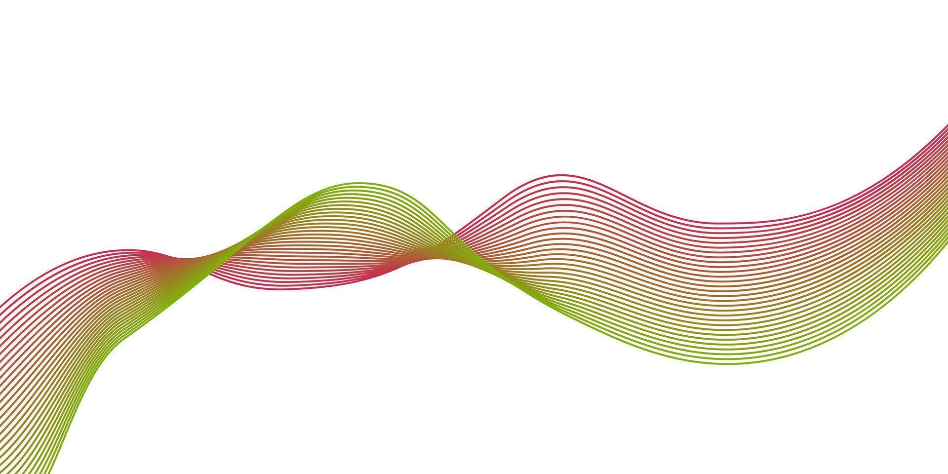 Abstract smooth wavy colored lines. Dynamic wave. 40353901 Vector Art ...