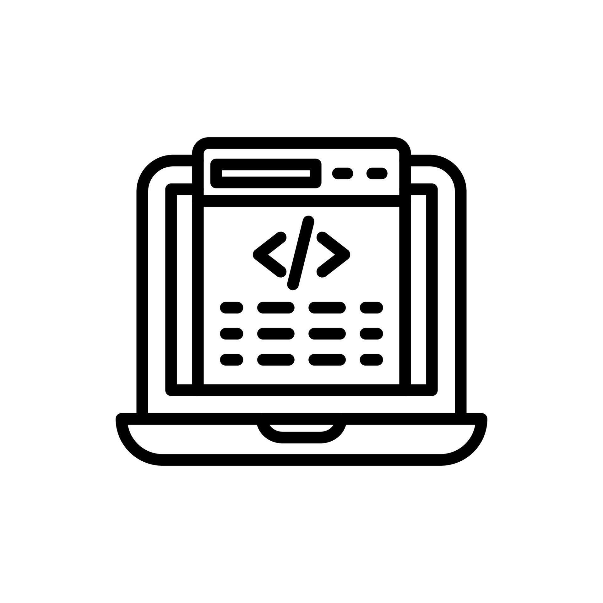 Computer Programming icon in vector. Logotype 40354484 Vector Art at ...