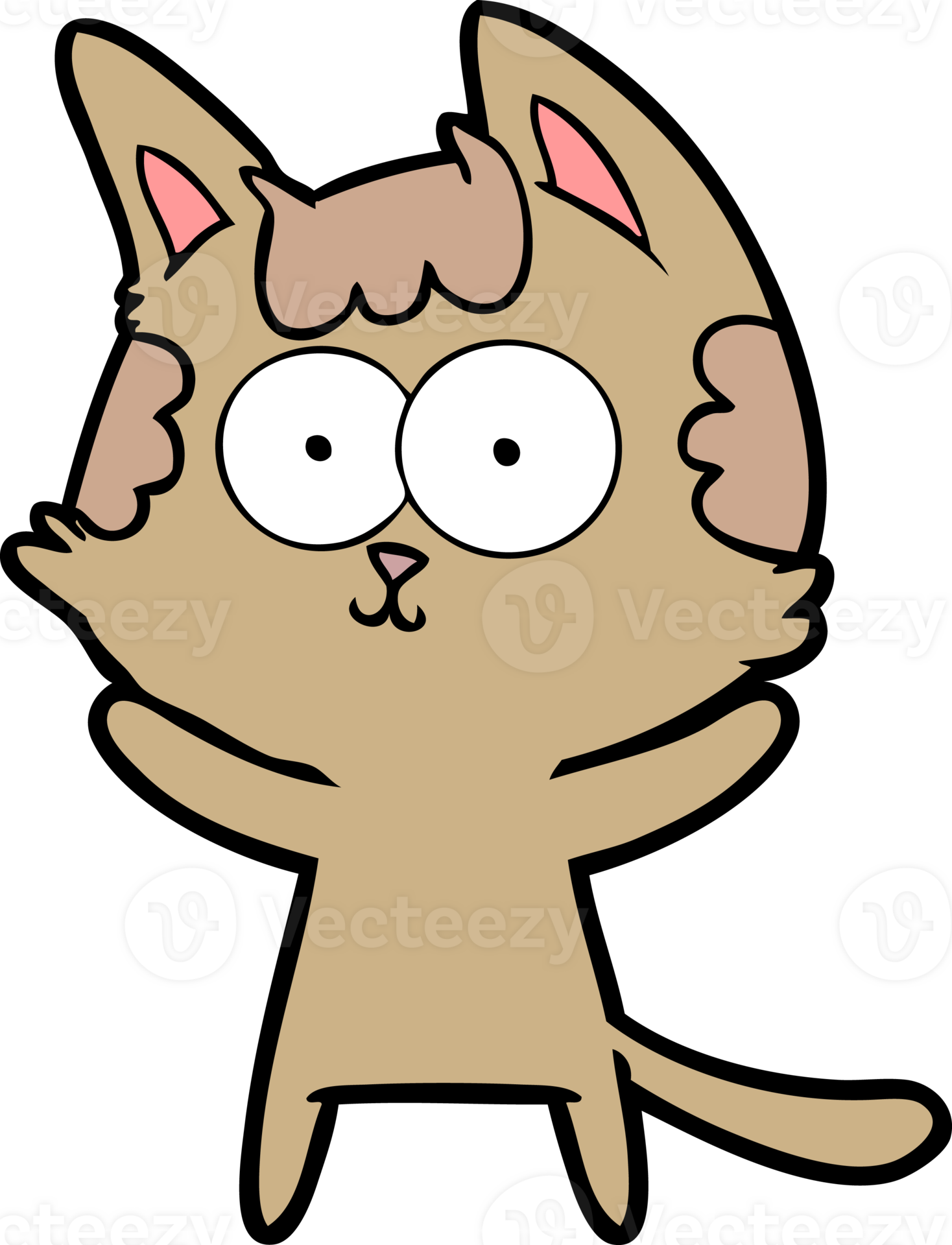 Happy Cartoon Cat 40355398 Png