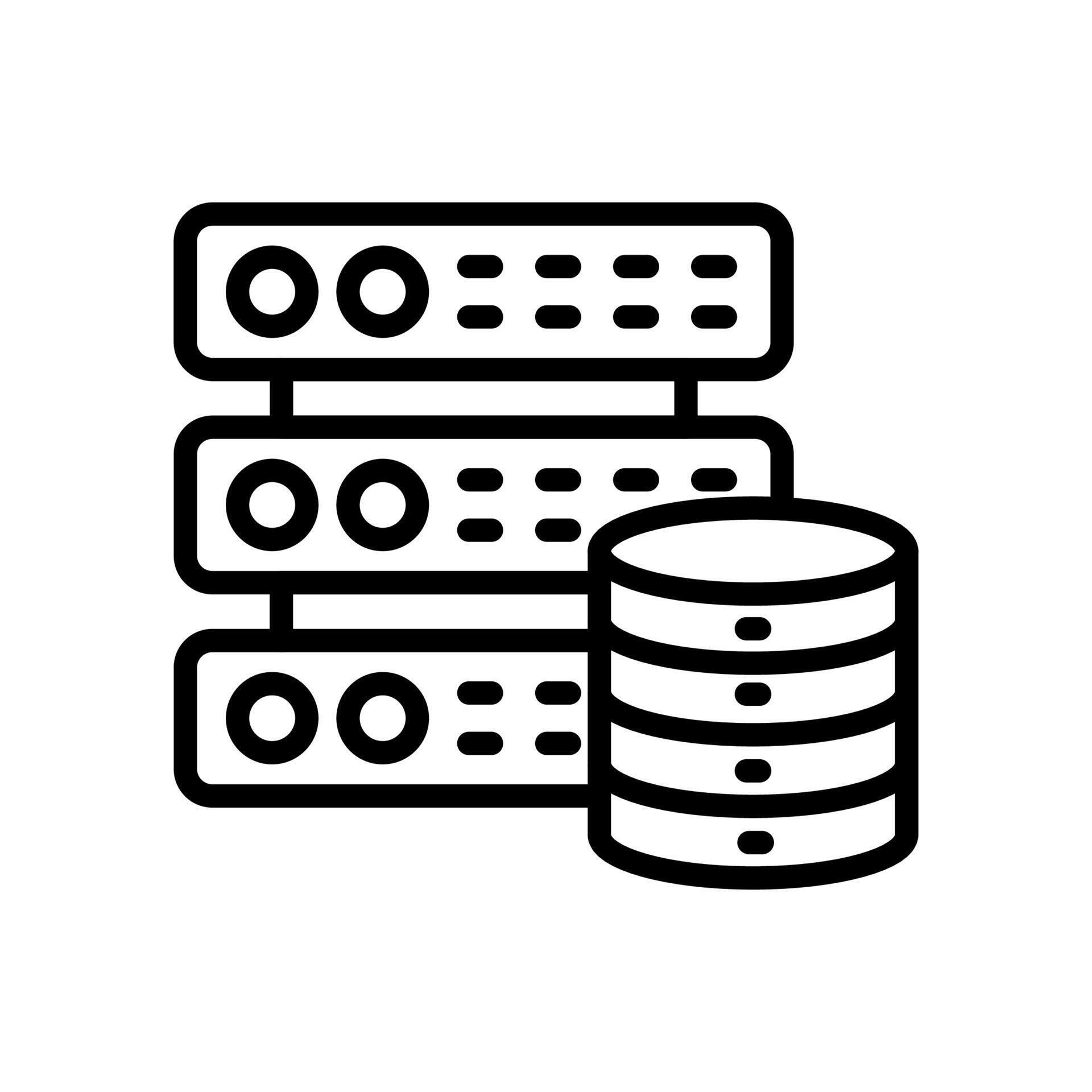 Database icon in vector. Logotype 40358057 Vector Art at Vecteezy