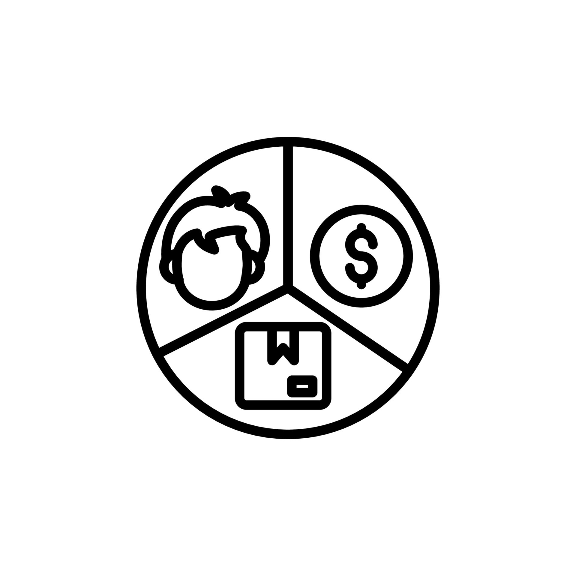 Customer Segmentation Icon In Vector Logotype 40359116 Vector Art At